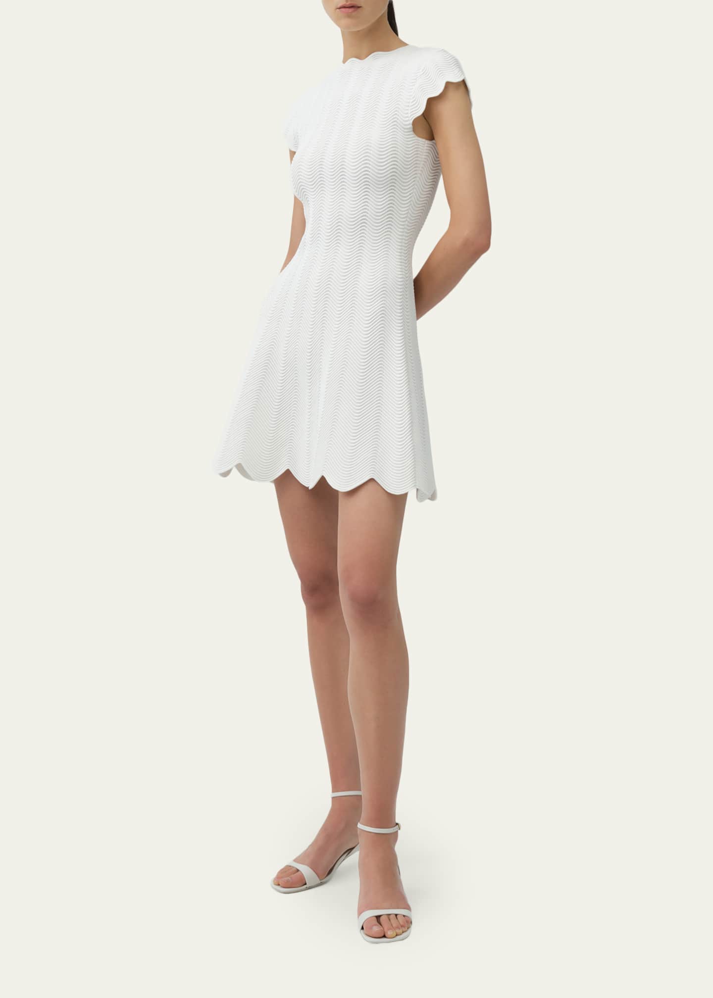 SIMKHAI Evalynn Wavy Knit Mini Dress - Bergdorf Goodman