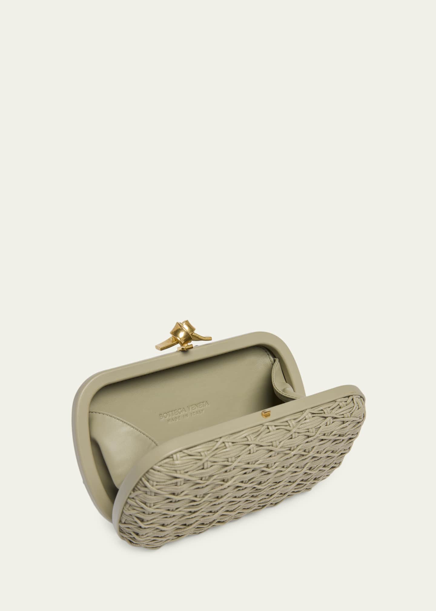 Bottega Veneta Woven Leather Cord Knot Clutch Bag - Bergdorf Goodman