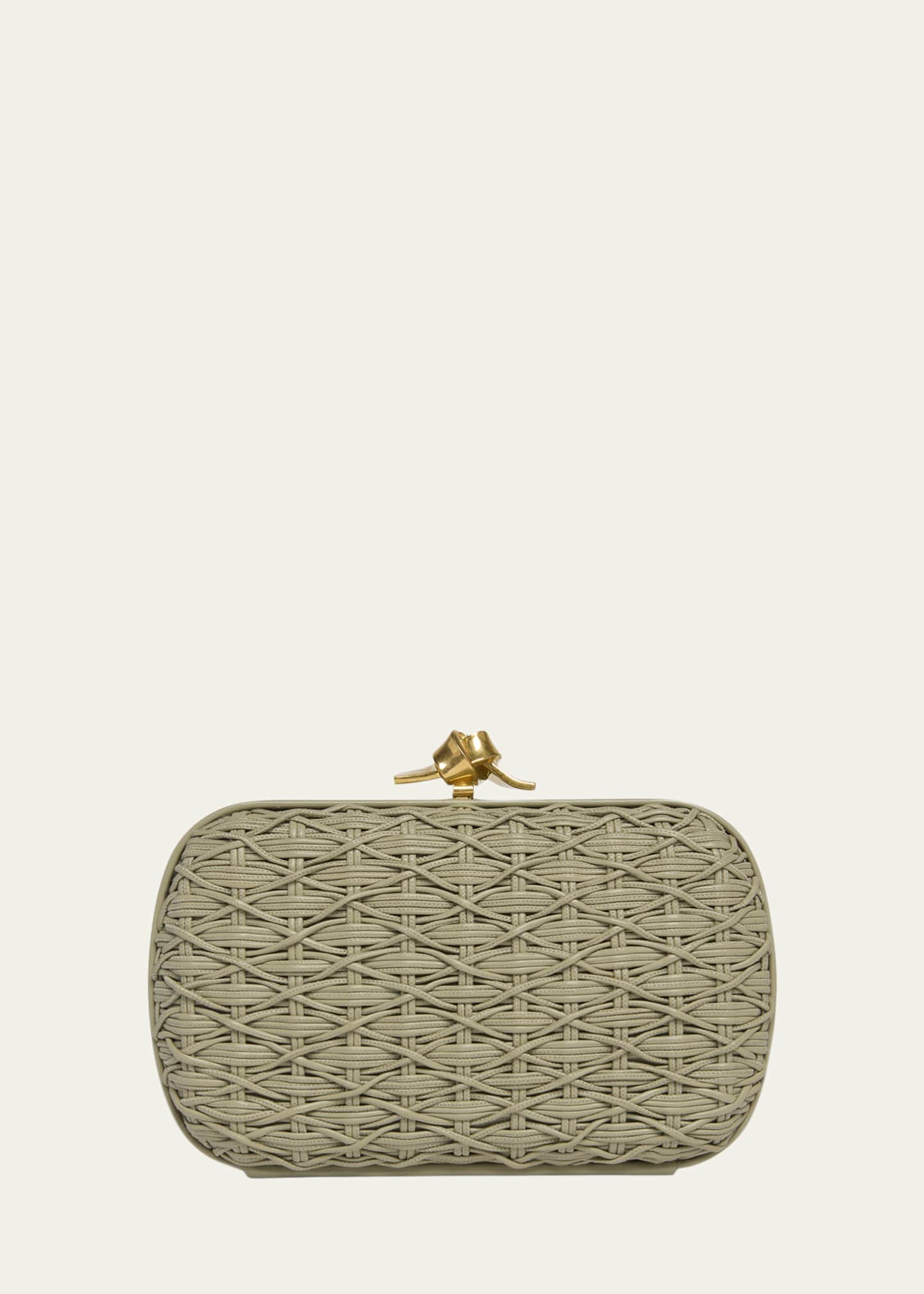 Bottega Veneta Woven Leather Cord Knot Clutch Bag - Bergdorf Goodman