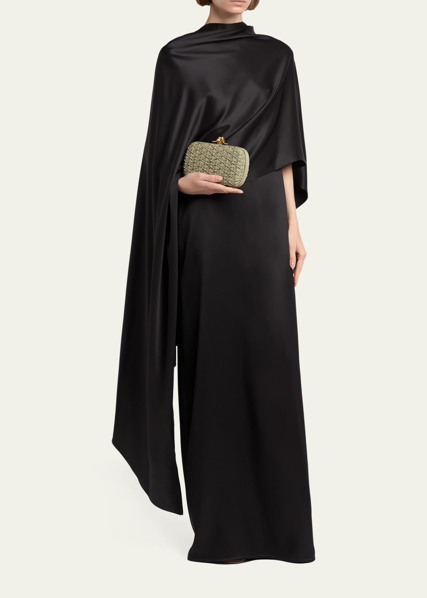 Bottega Veneta Woven Leather Cord Knot Clutch Bag - Bergdorf Goodman
