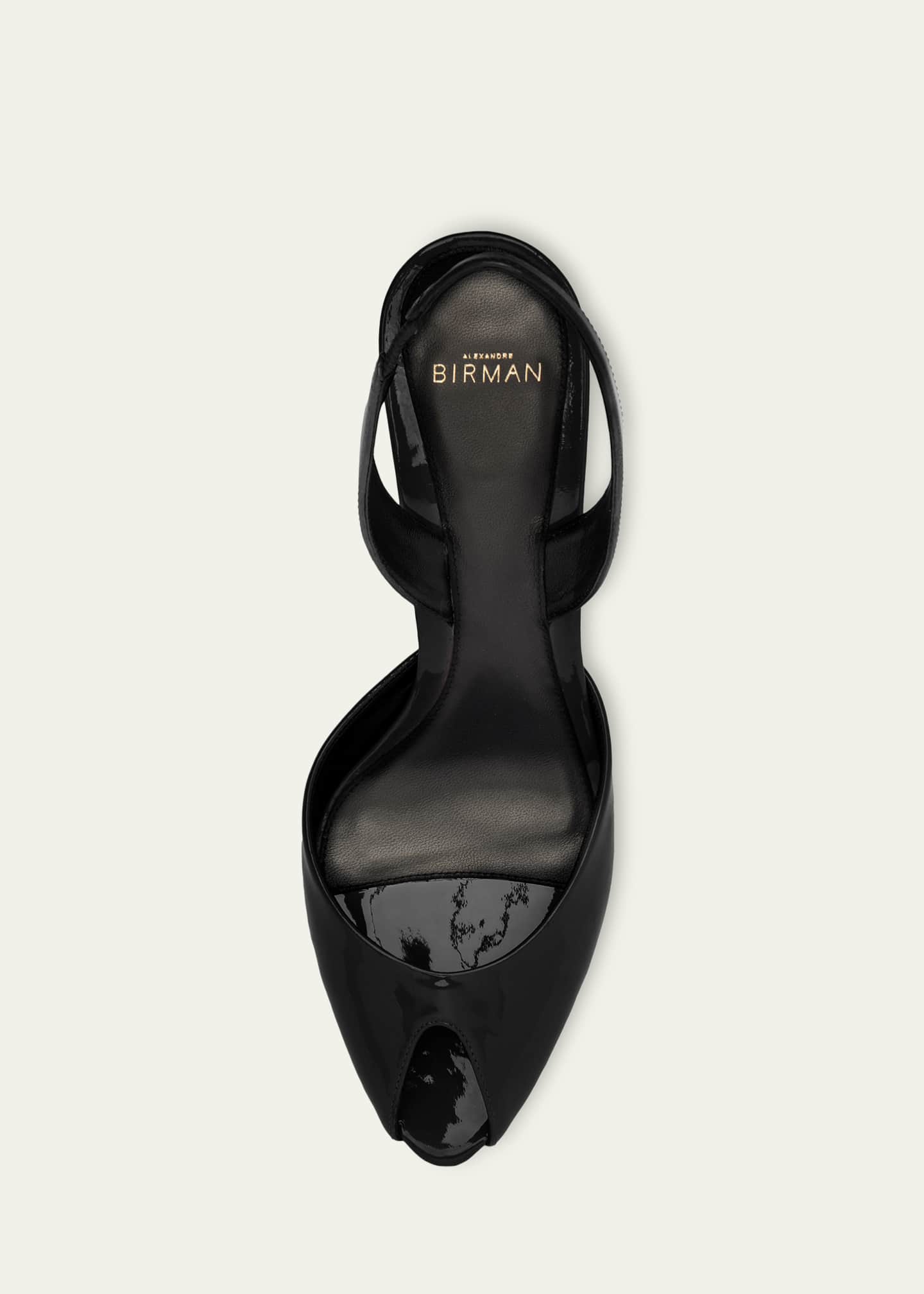 Alexandre Birman 85mm Miranda Patent Leather Peep-Toe Pumps - Bergdorf ...