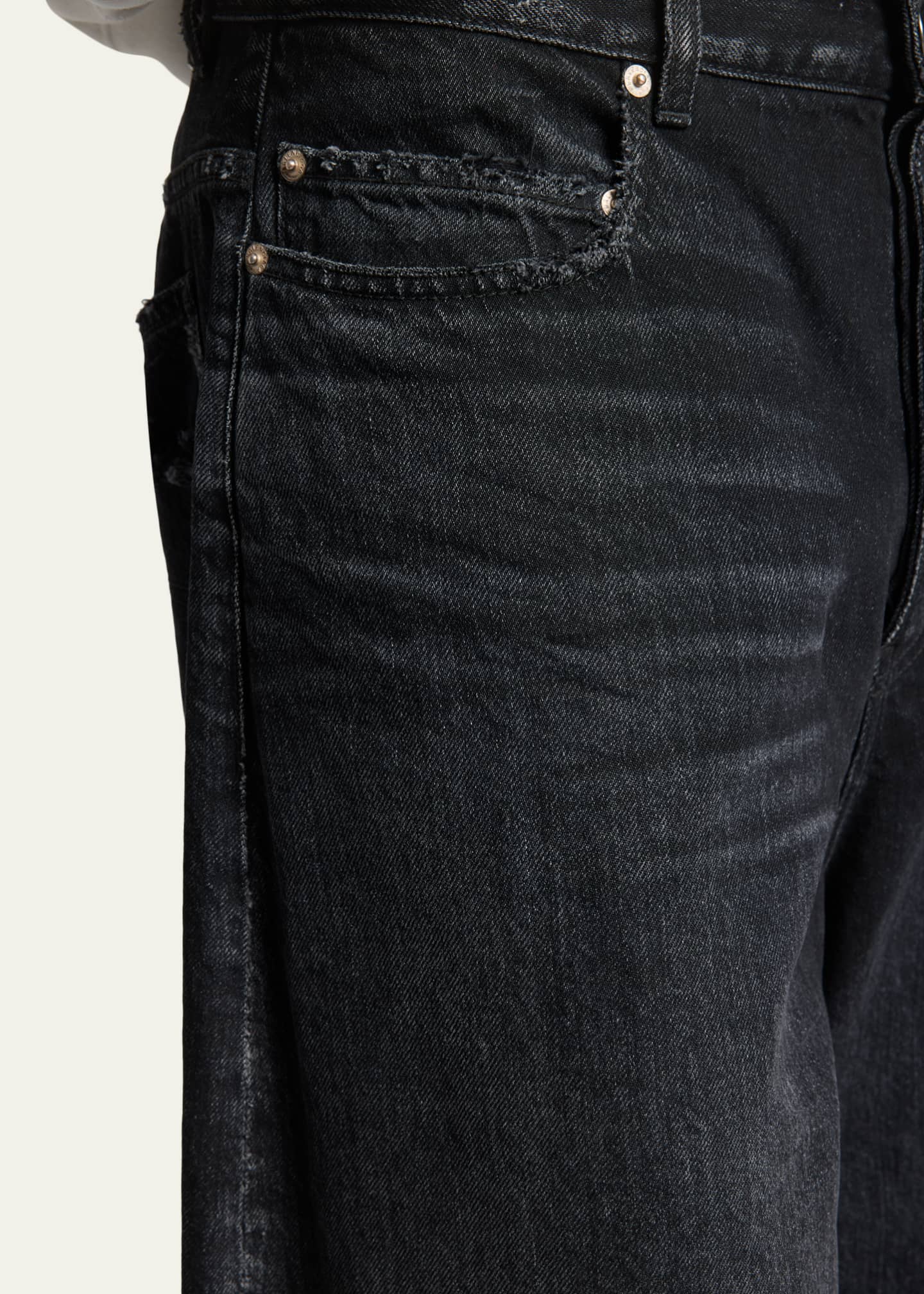 Balenciaga Men's Faded Black Roun - Bergdorf Goodman