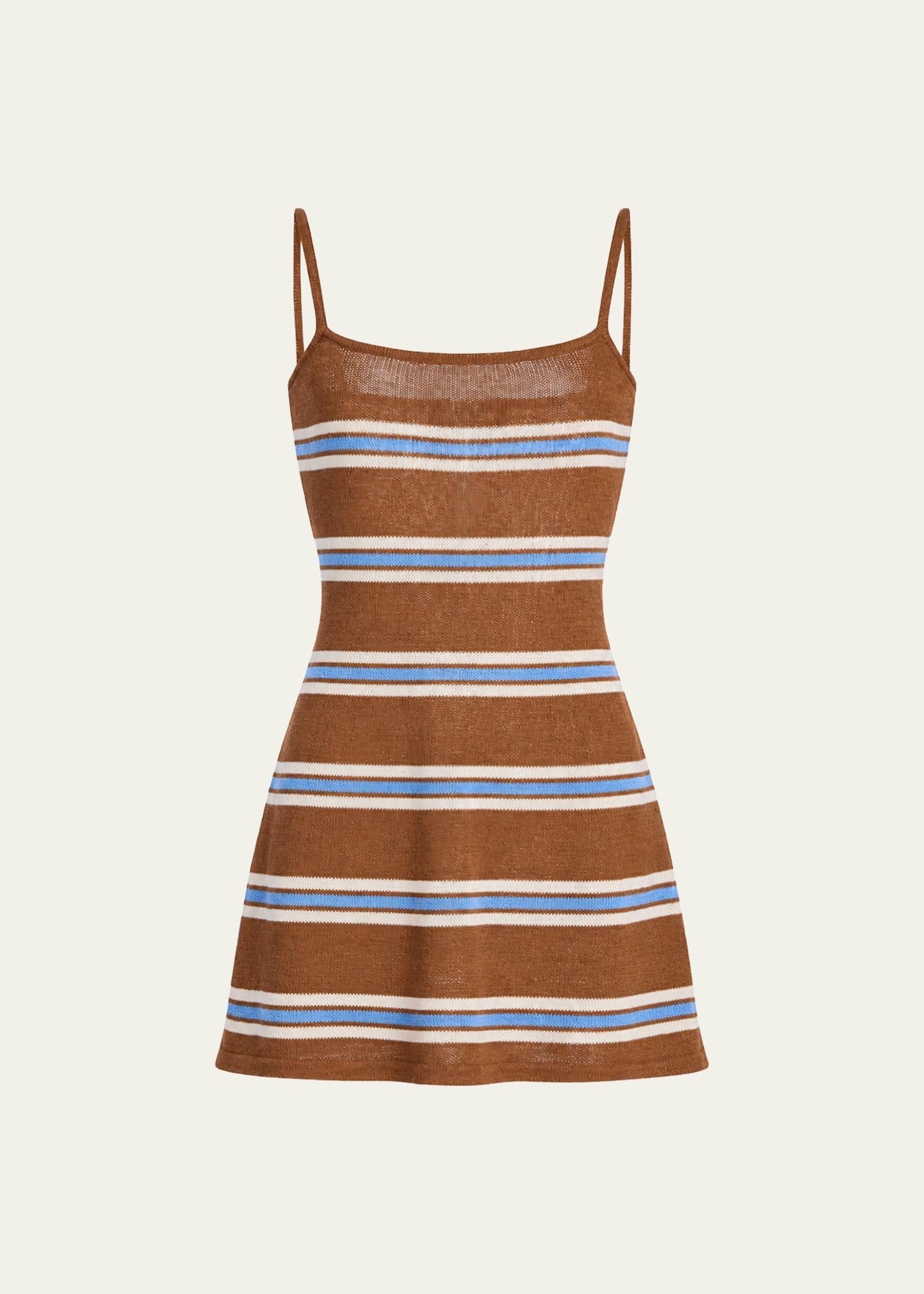 SEROYA Azriel Striped Knit Mini Dress - Bergdorf Goodman