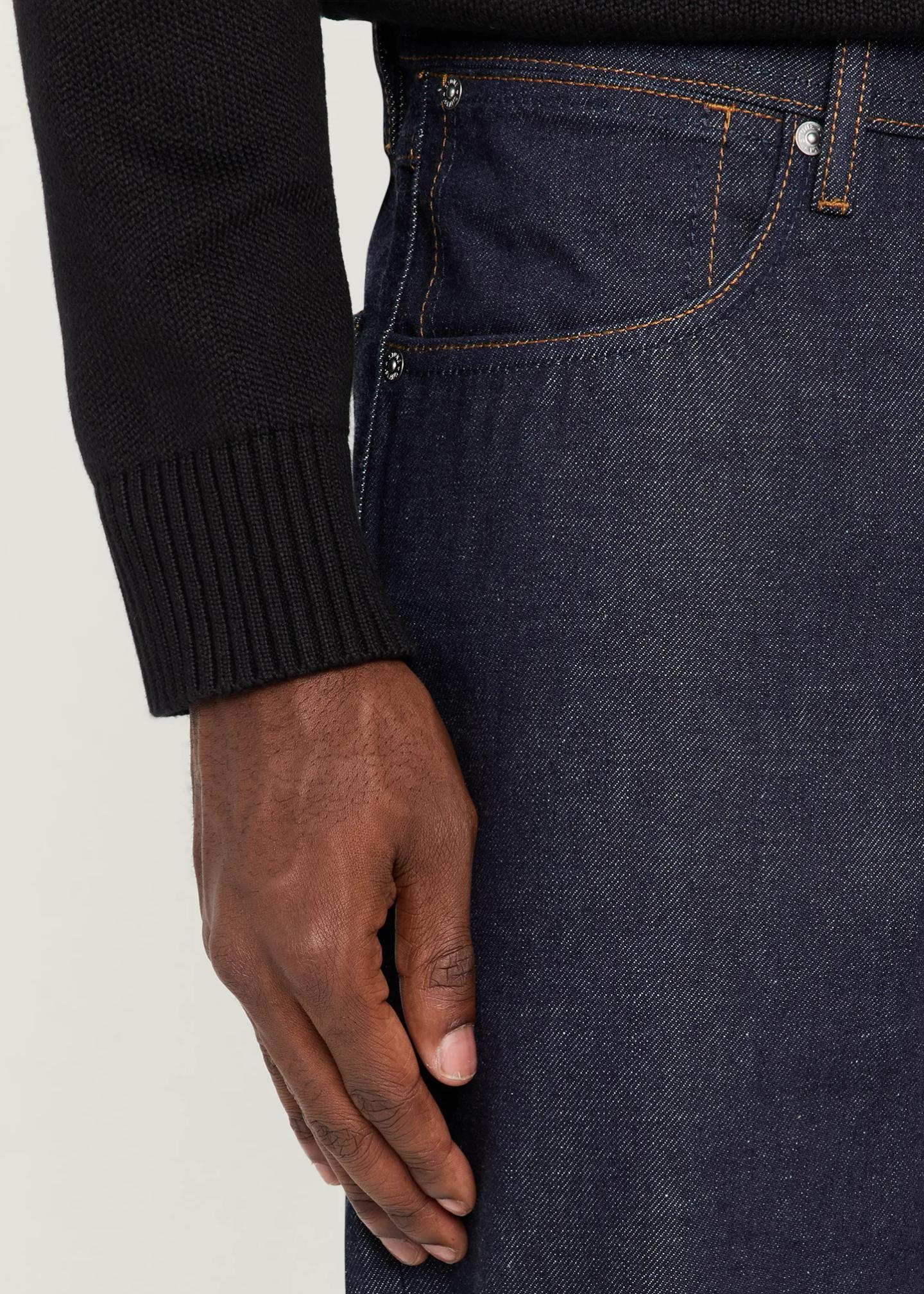 Stone Island Men's Raw Indigo Denim Relaxed Straight-Fit Jeans ...
