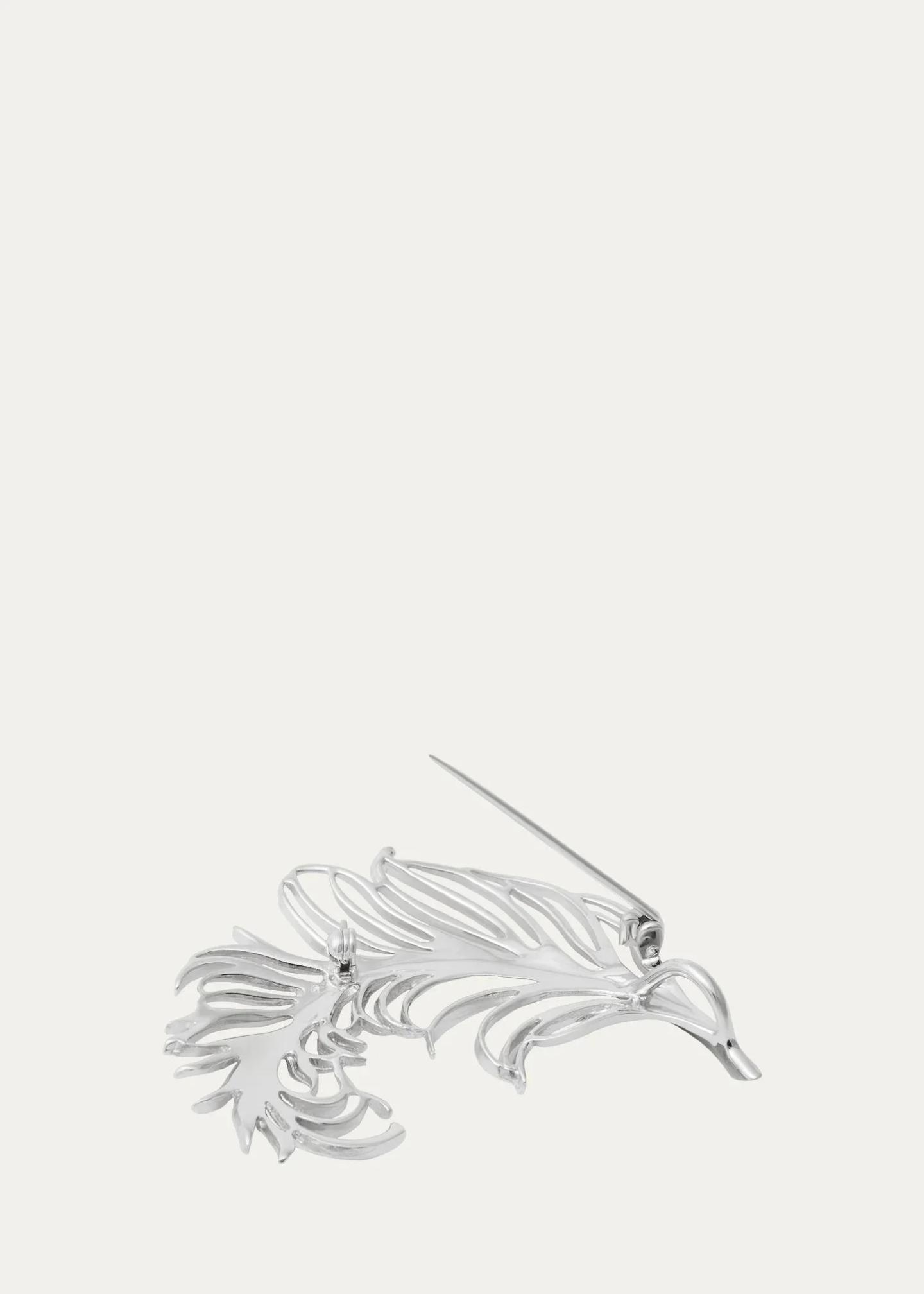 Jan Leslie Men's Sterling Silver Feather Lapel Pin - Bergdorf Goodman