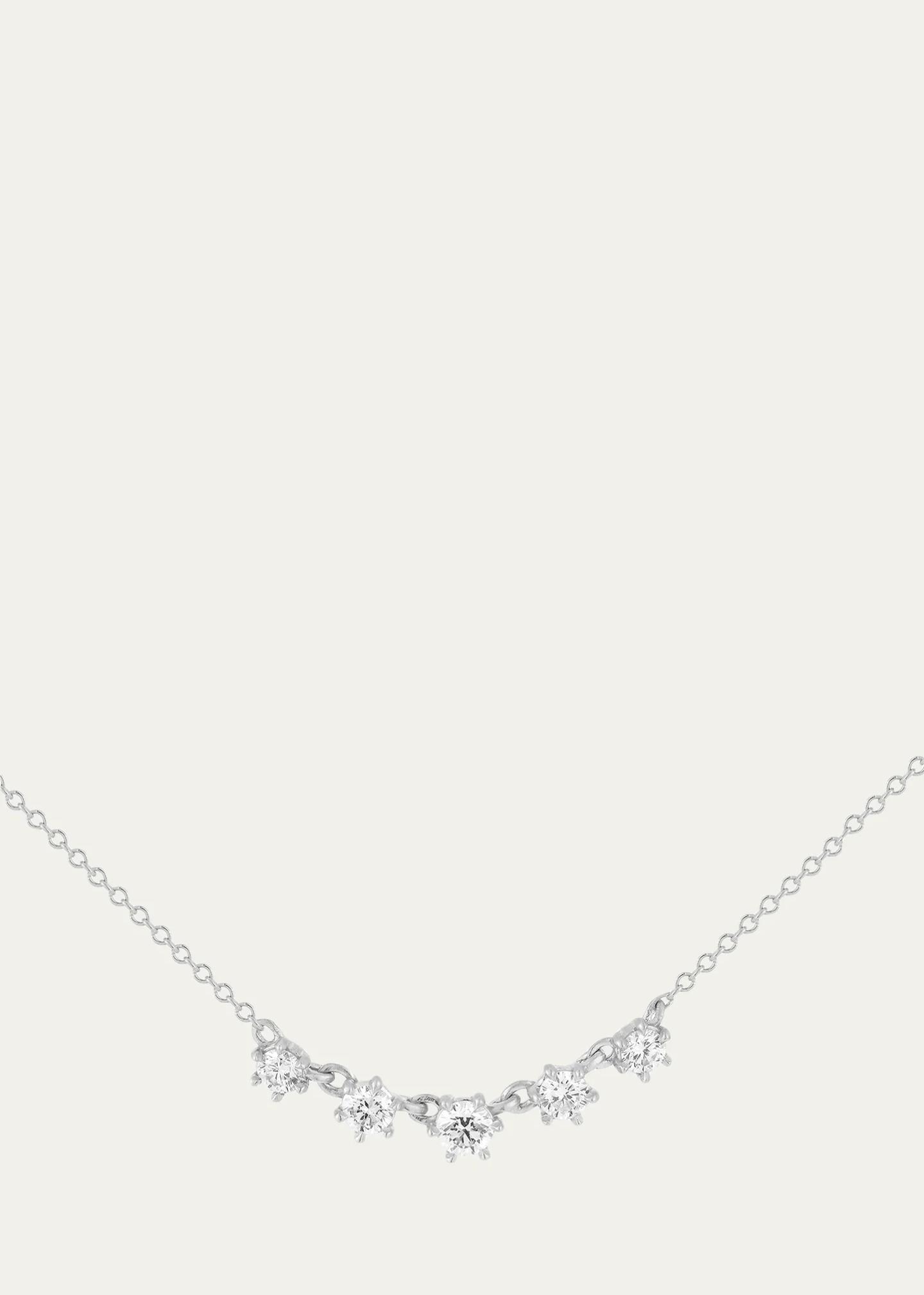 Jade Trau Mini Penelope Platinum & 0.35 TCW Diamond Necklace - Bergdorf ...