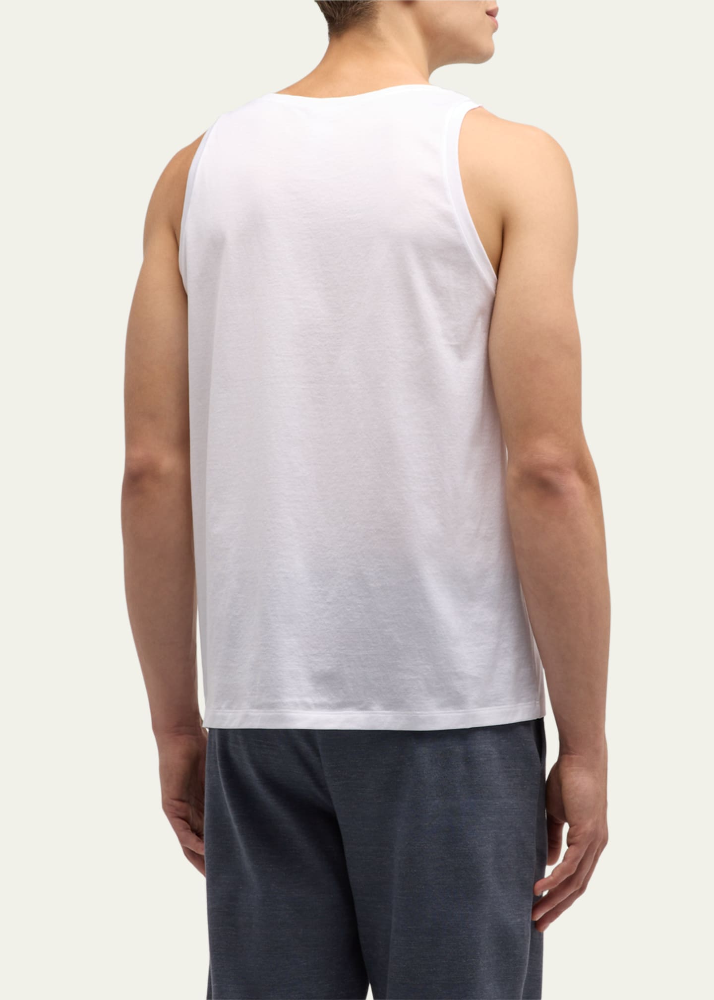 Hanro Men's Cotton Tank Top - Bergdorf Goodman