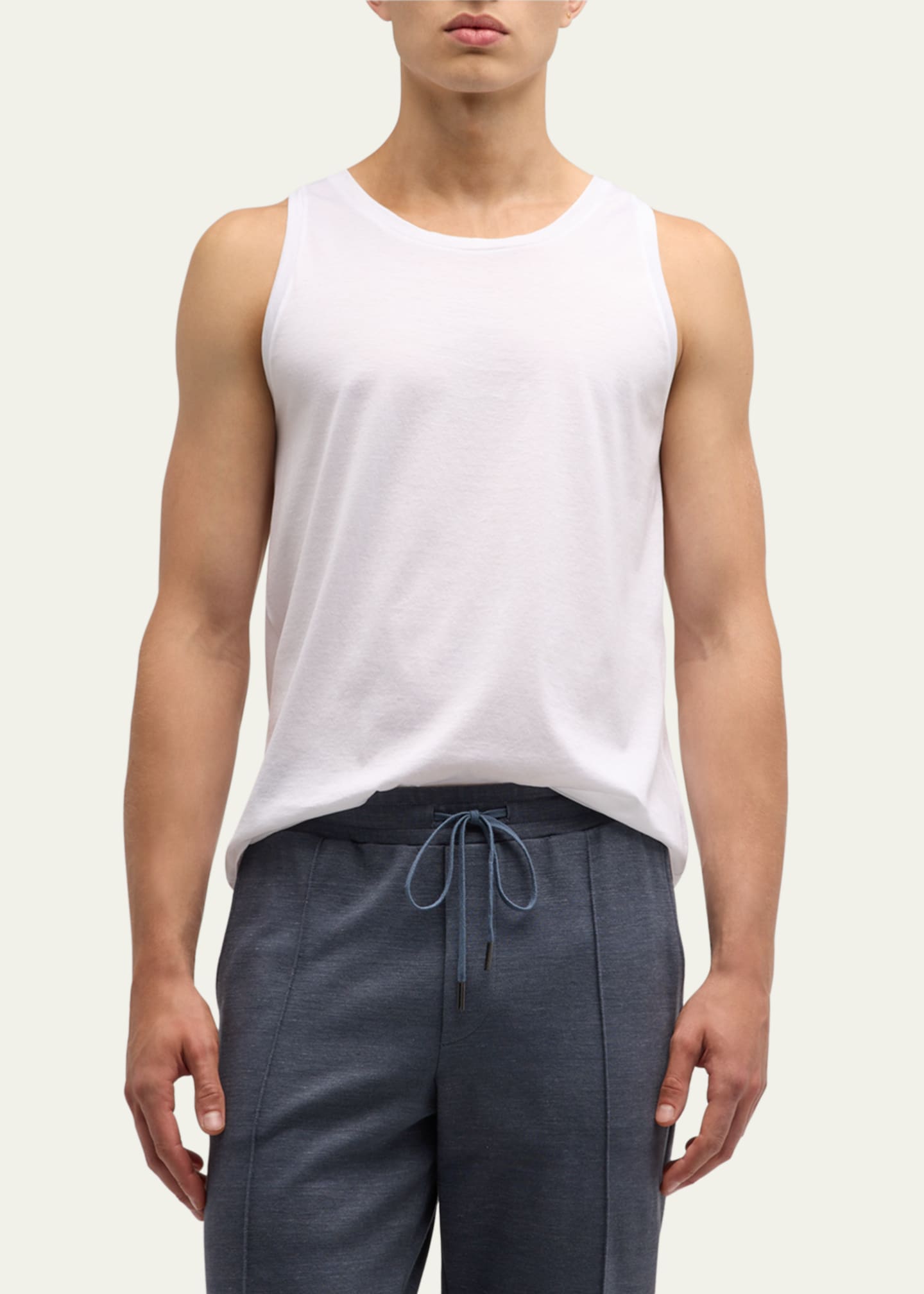 Hanro Men's Cotton Tank Top - Bergdorf Goodman