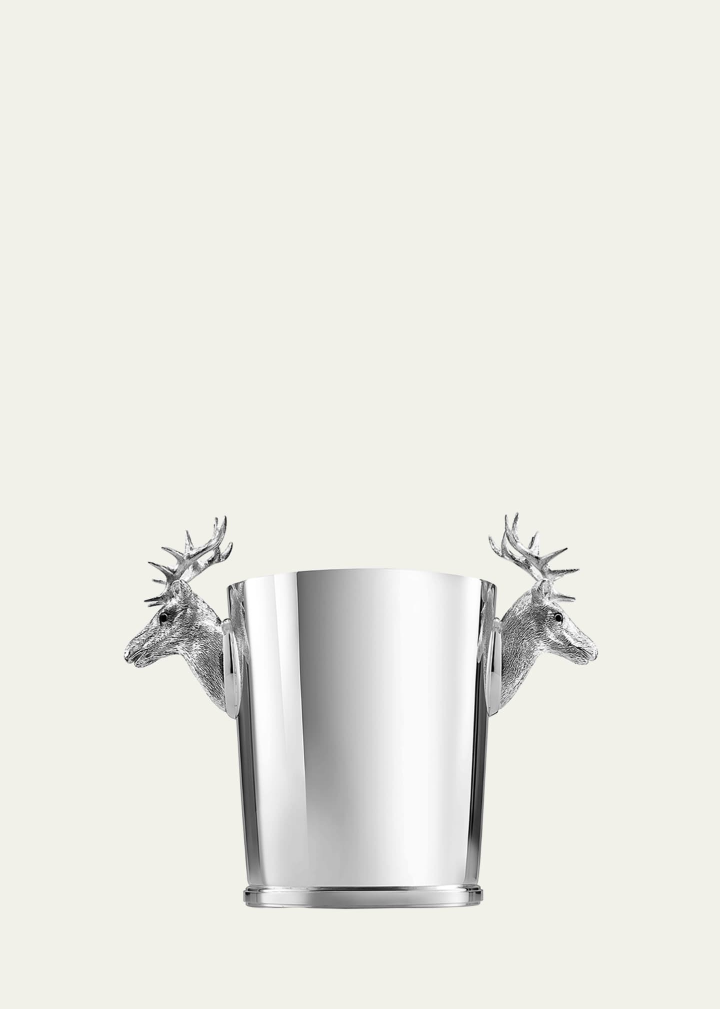 Asprey Stag Ice Bucket - 7.9" - Bergdorf Goodman
