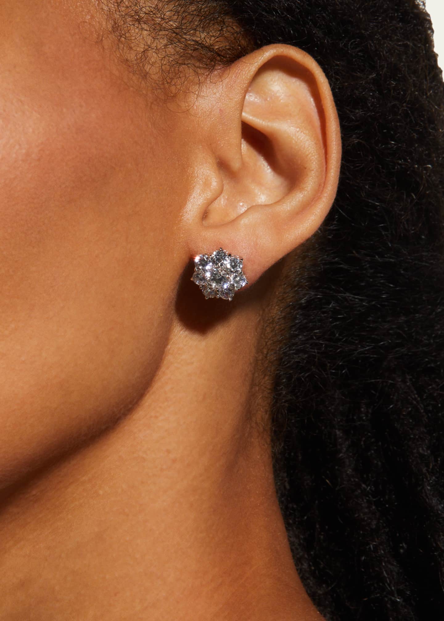 Fantasia by DeSerio Flower CZ Crystal Stud Earrings - Bergdorf Goodman
