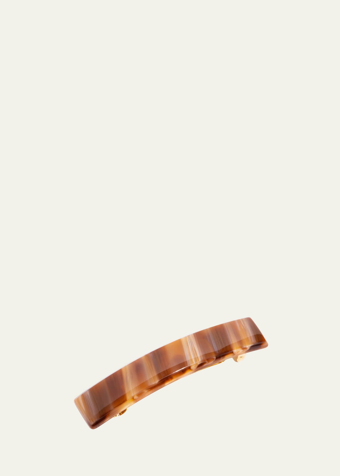 France Luxe Mottled Classic Rectangle Barrette - Bergdorf Goodman