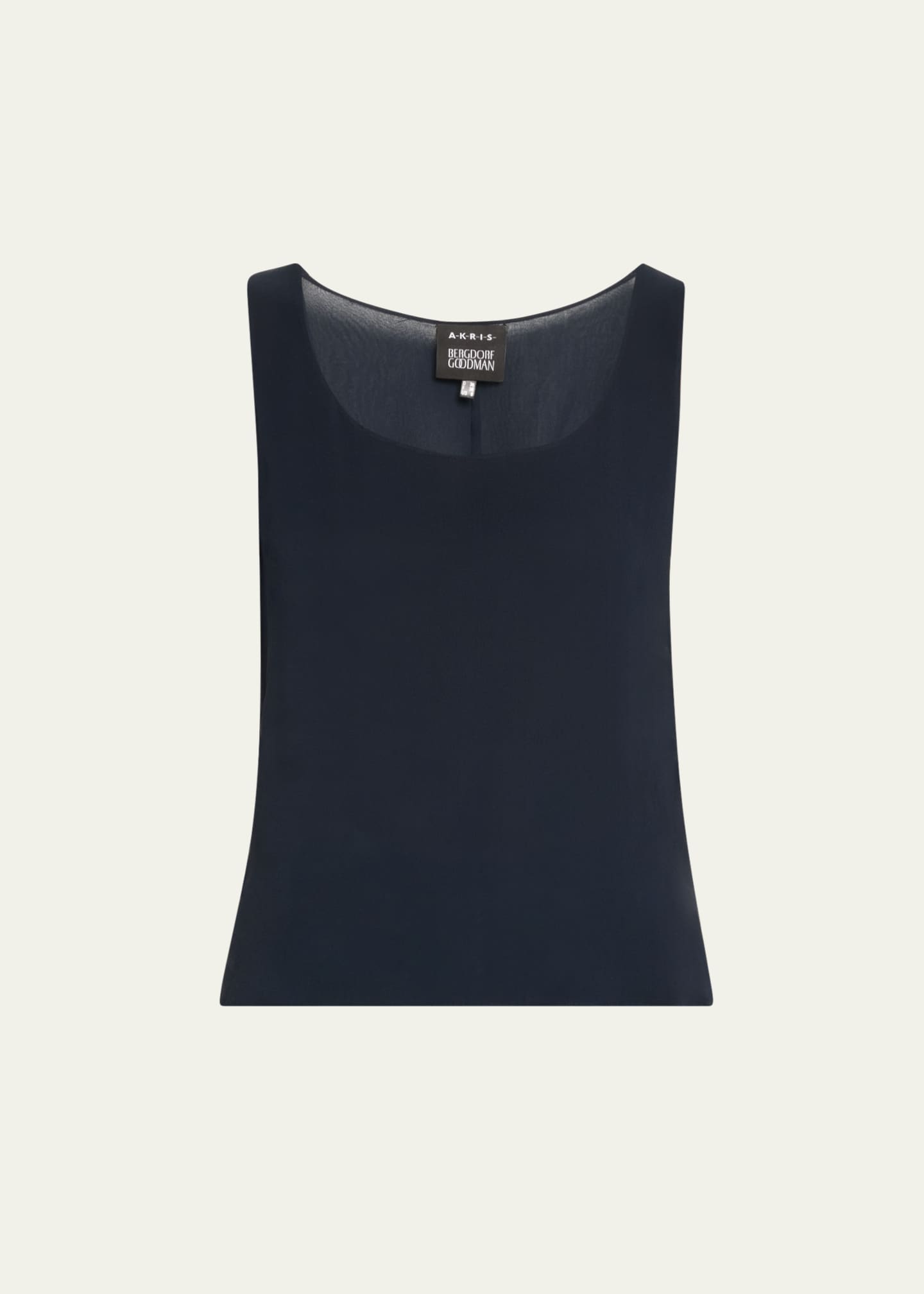Akris Sleeveless Silk Shell - Bergdorf Goodman