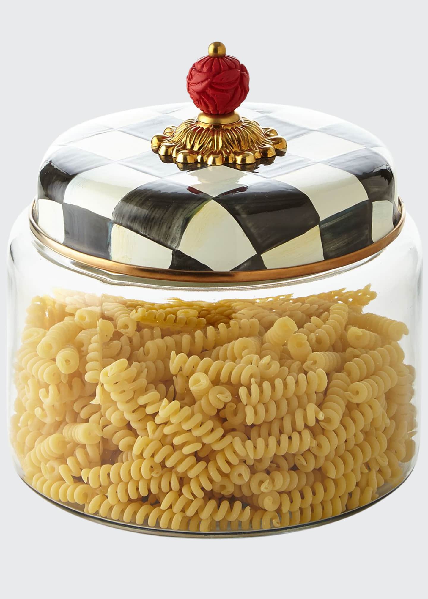 MacKenzie-Childs Medium Courtly Check Canister - Bergdorf Goodman