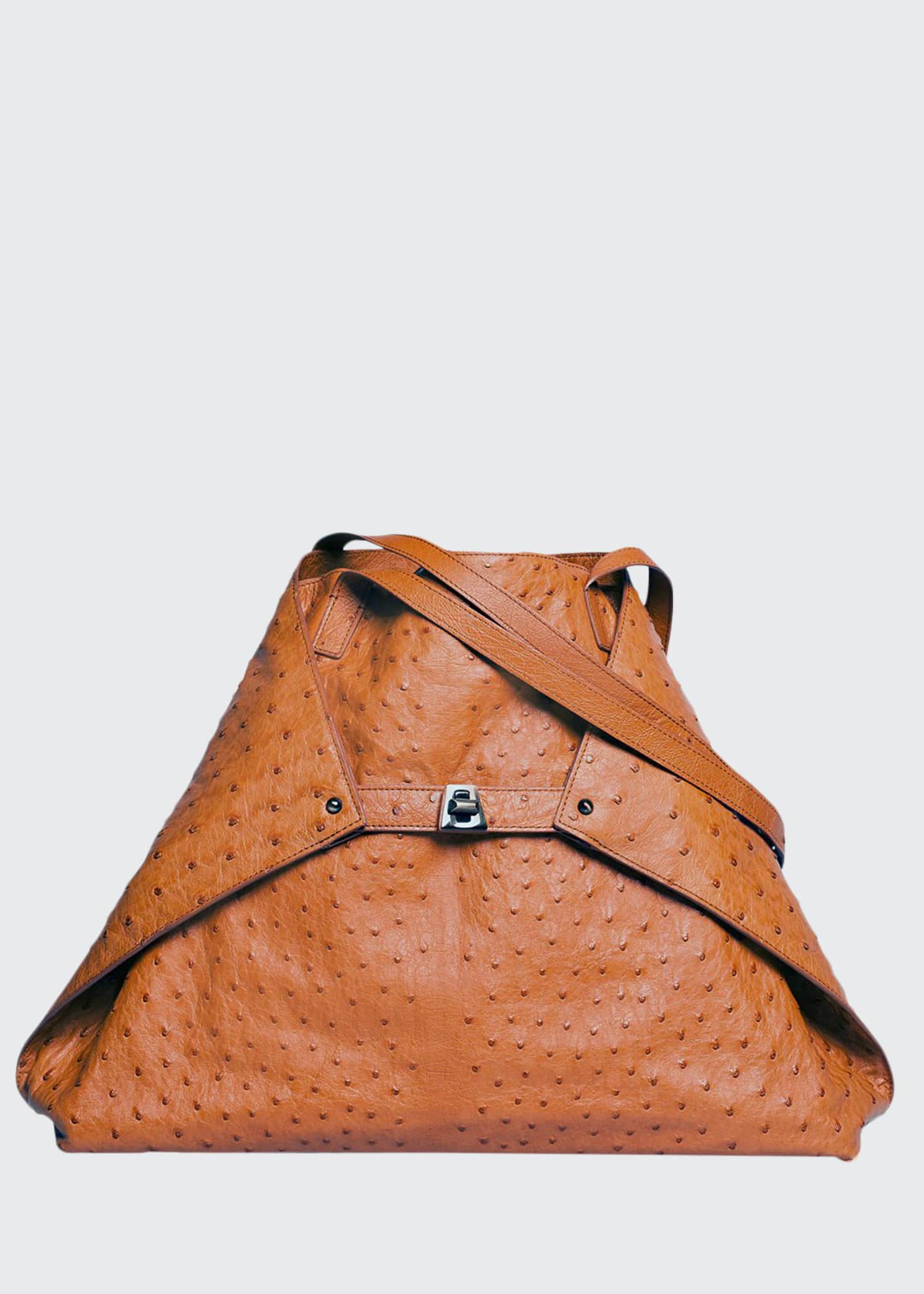 Akris Ai Medium Ostrich Tote Bag - Bergdorf Goodman