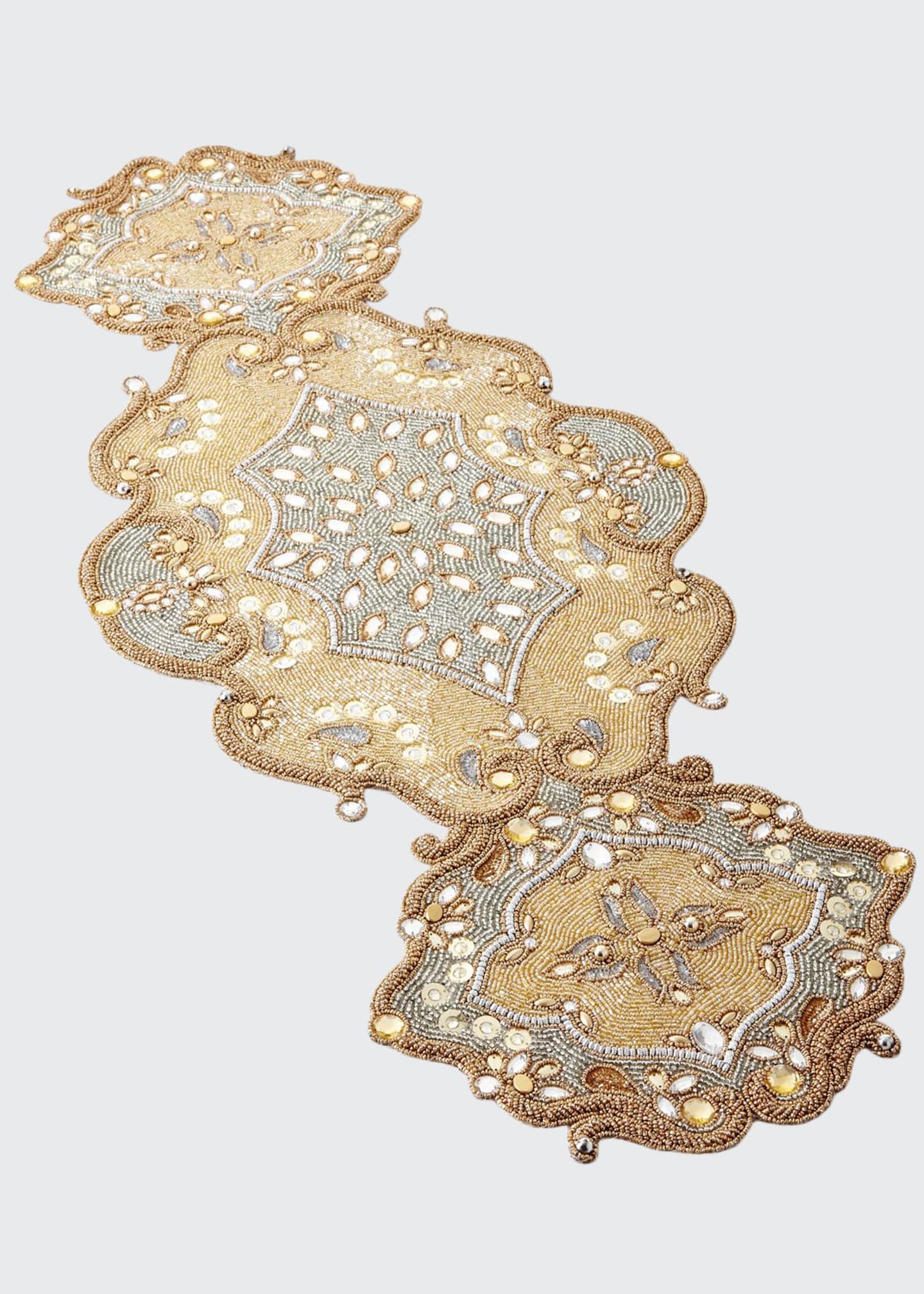 Kim Seybert Metallic Baroque Table Runner - Bergdorf Goodman
