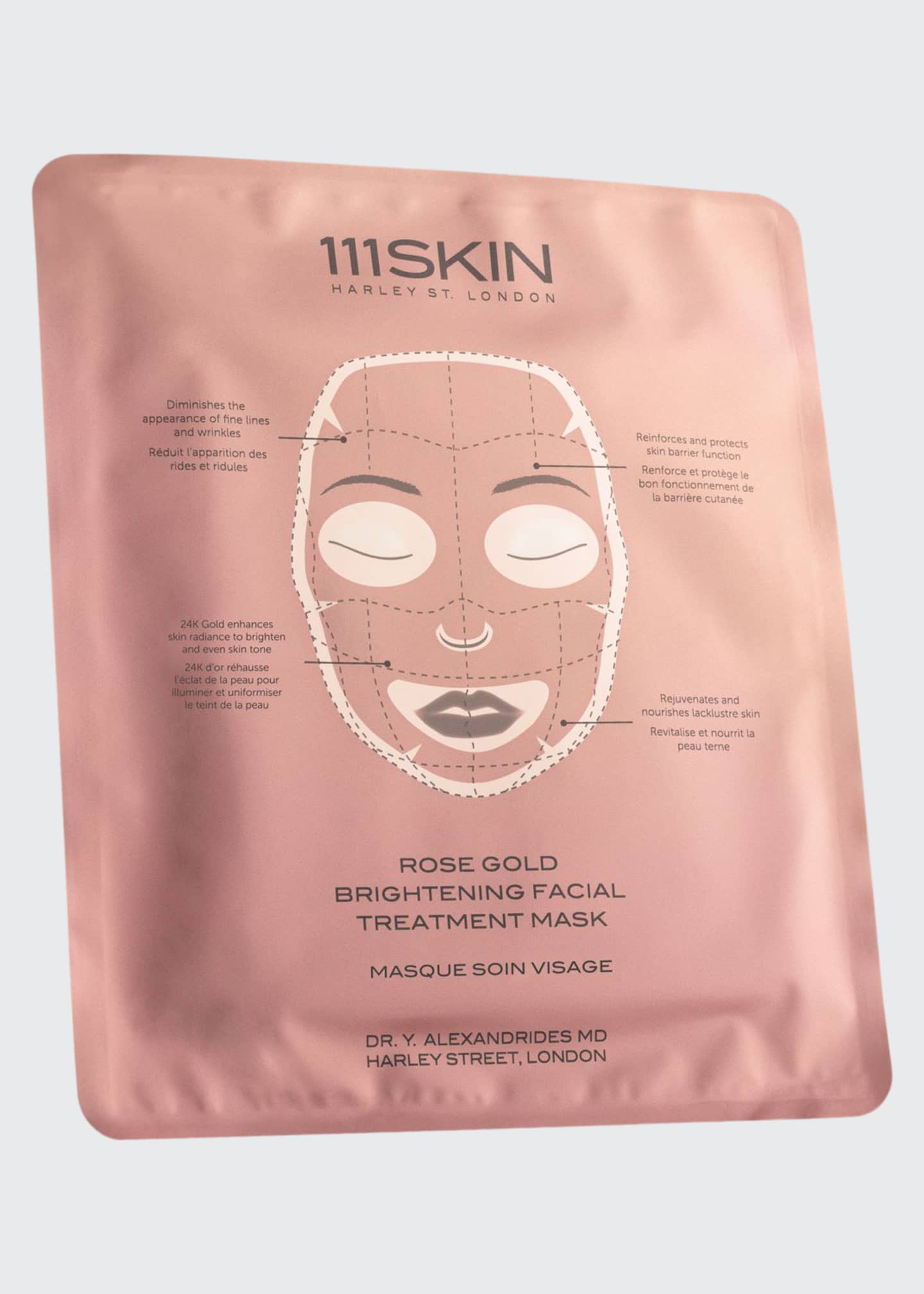 111SKIN Rose Gold Brightening Facial Treatment Mask Box, 5 Count ...