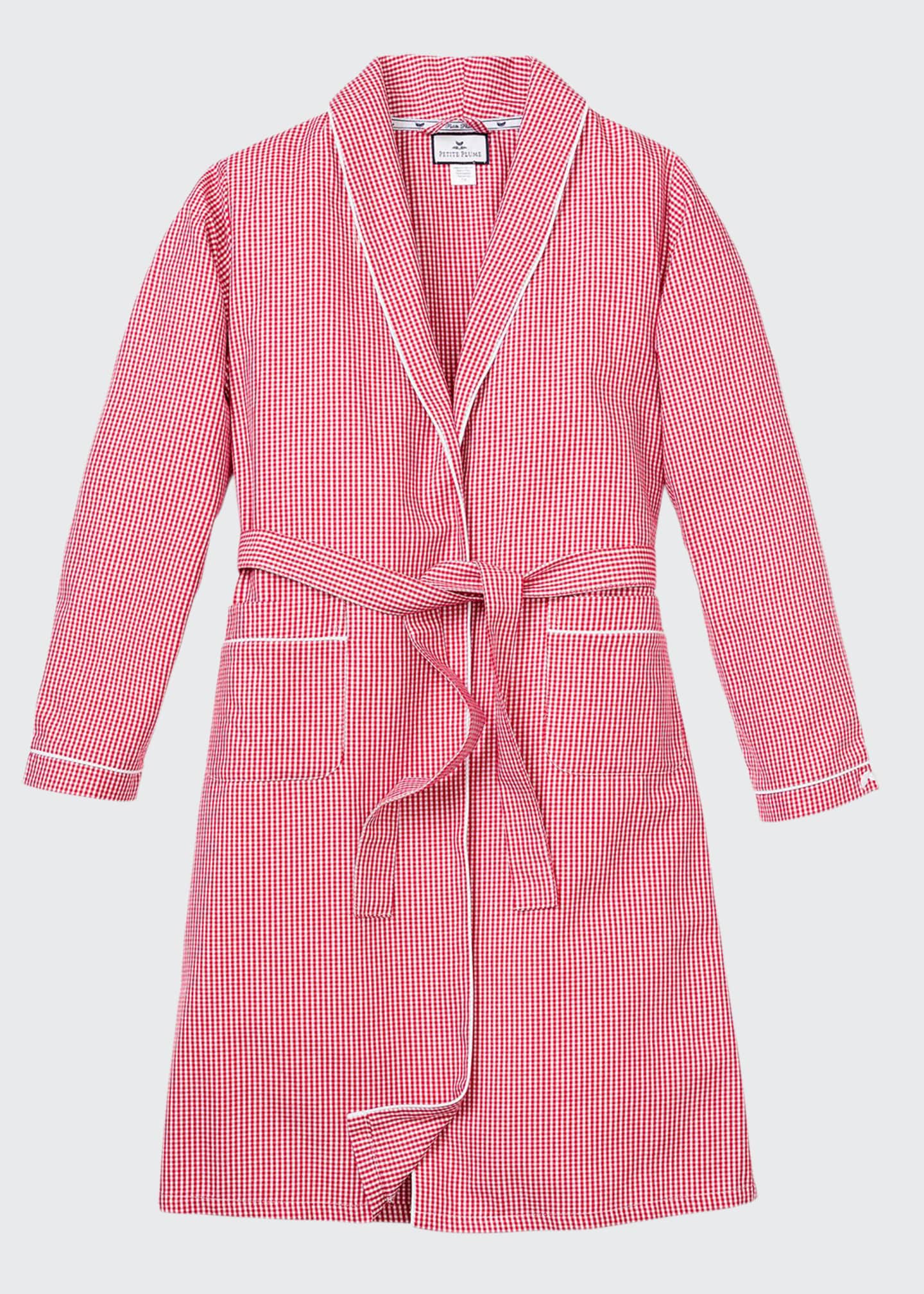 Petite Plume Mini Gingham Robe, Size 2-14 - Bergdorf Goodman