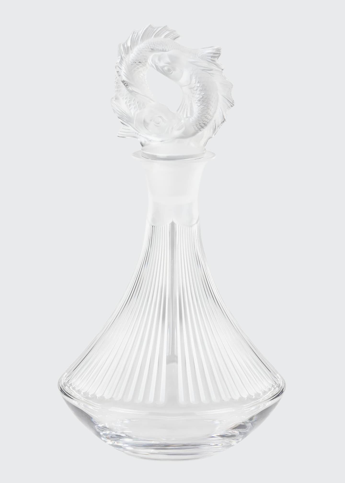 Lalique Double Fish Decanter, Clear - Bergdorf Goodman
