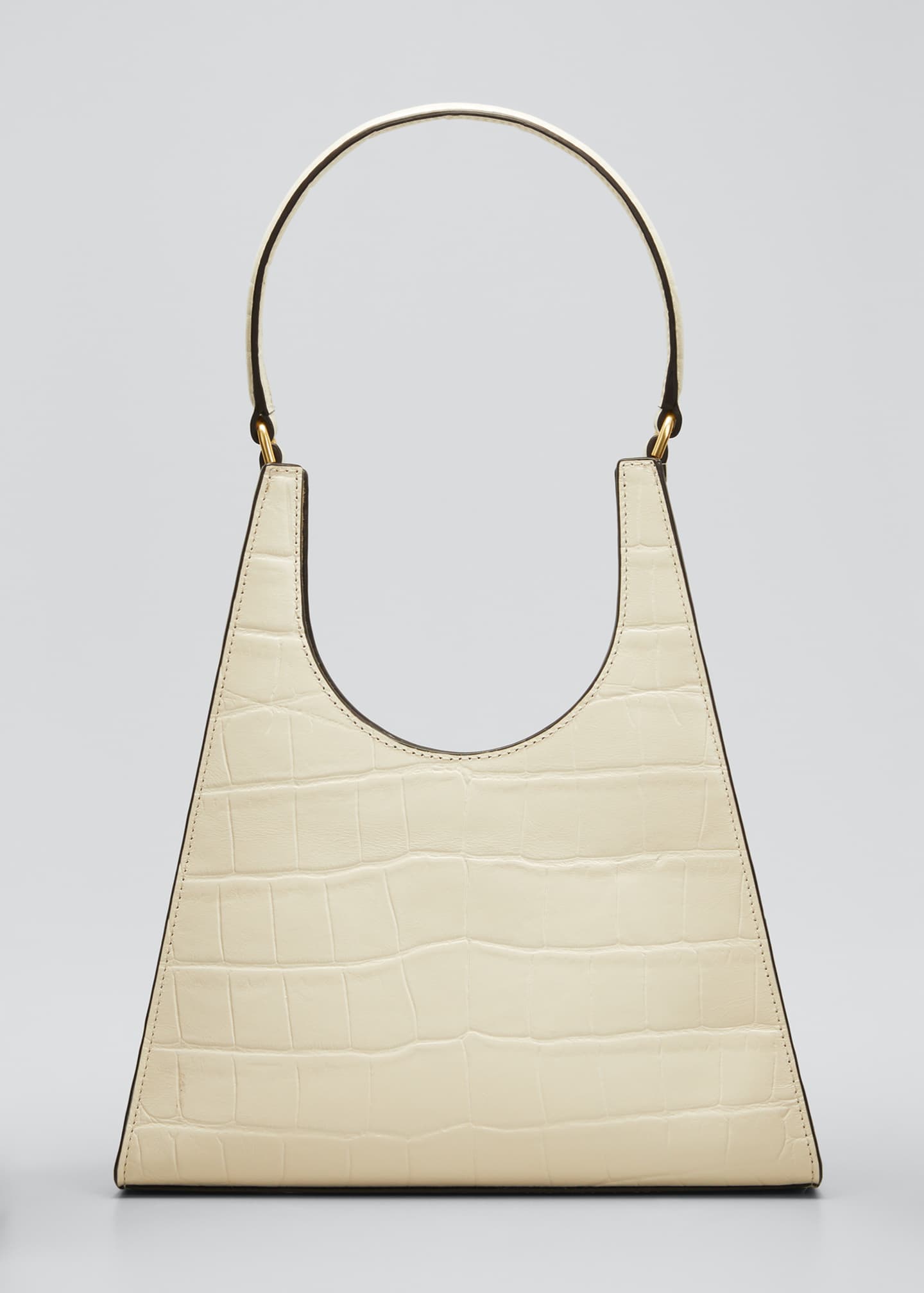 Staud Rey Croc-Embossed Hobo Bag - Bergdorf Goodman