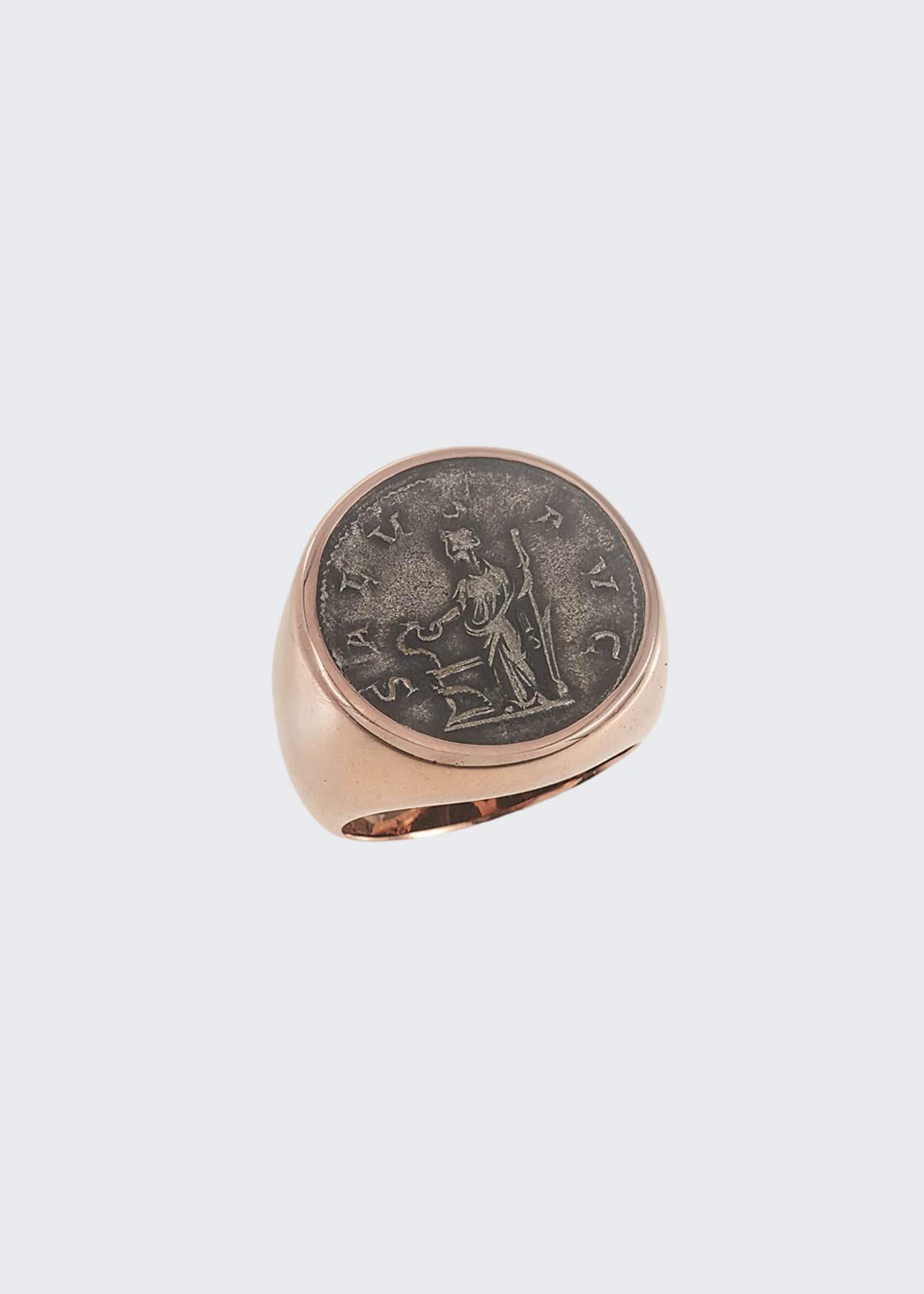 Jorge Adeler Men's Ancient Salus Coin 18K Gold Ring - Bergdorf Goodman