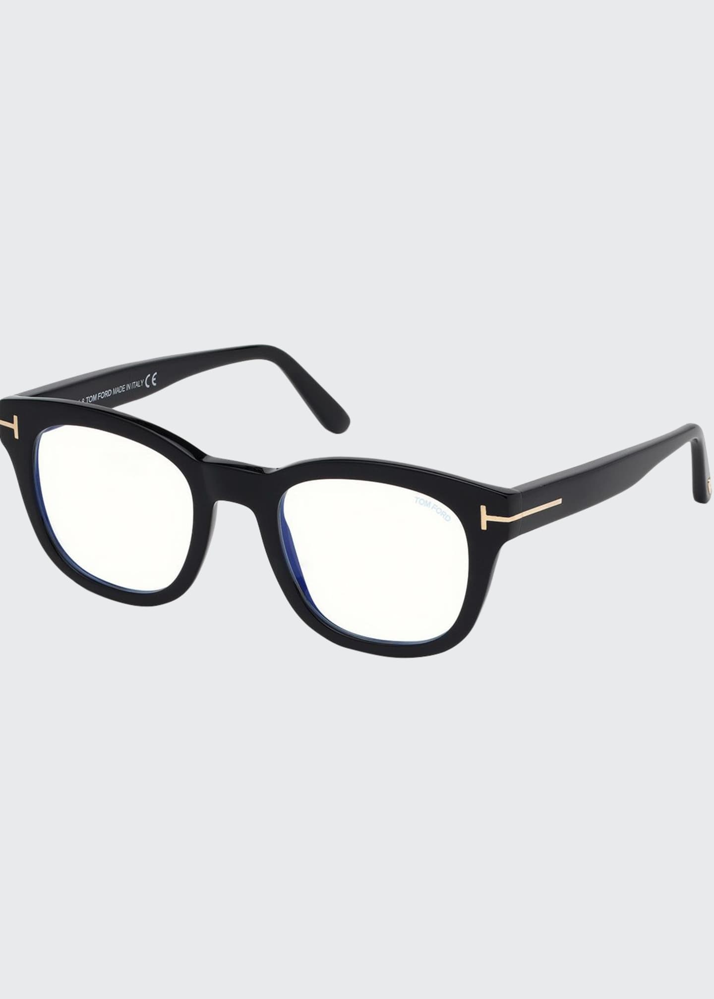 TOM FORD Blue Block Square Optical Frame - Bergdorf Goodman