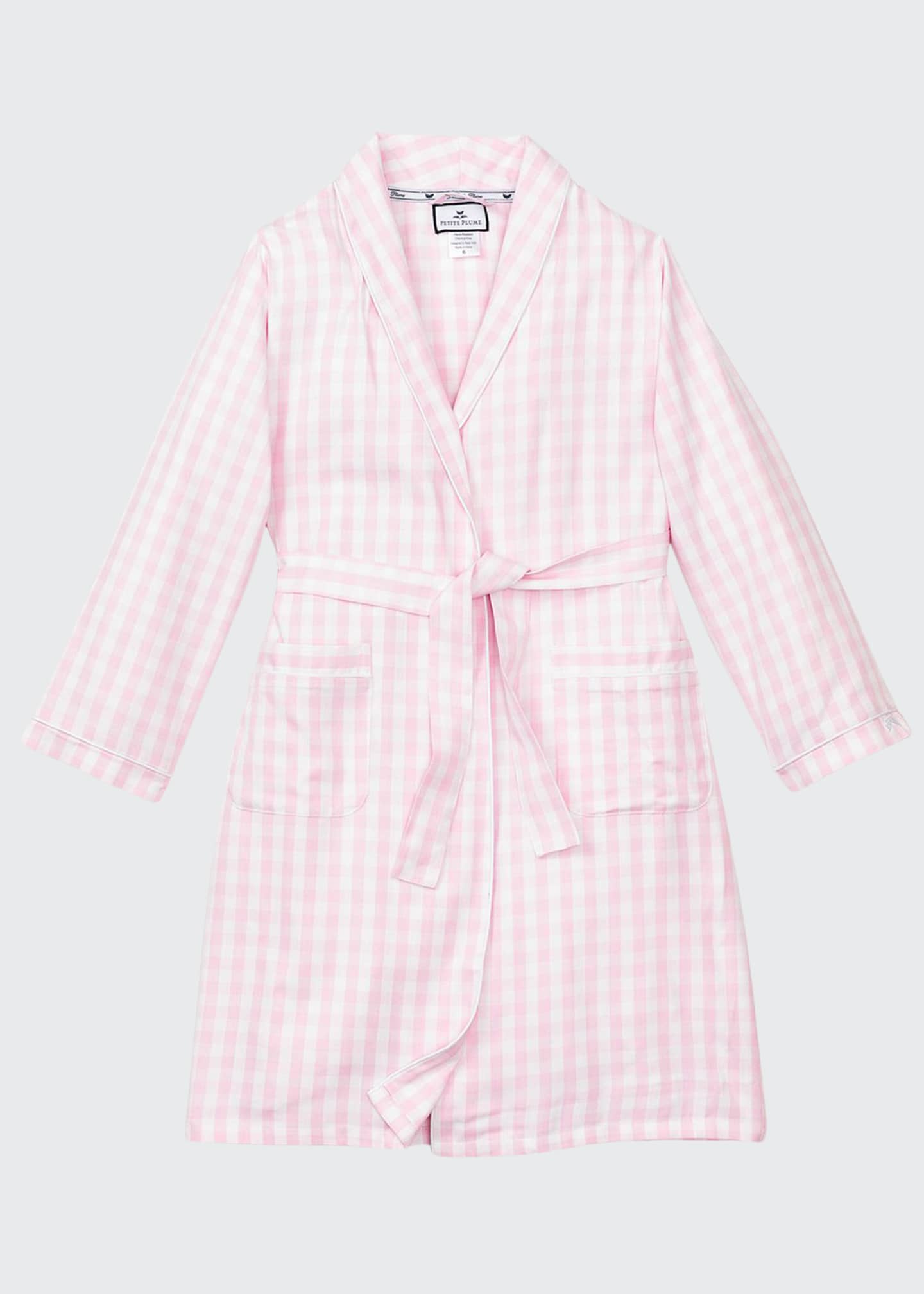 Petite Plume Gingham Robe, Size 2-14 - Bergdorf Goodman