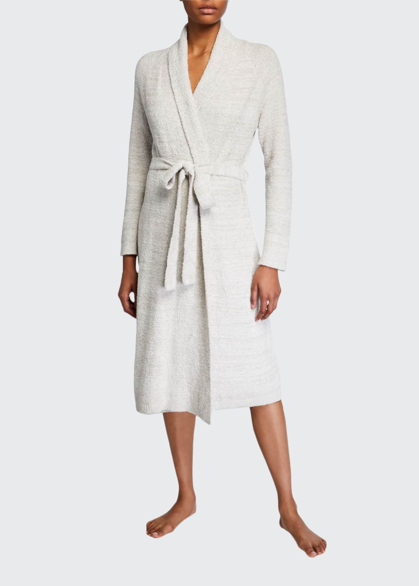 Natori Serenity Heathered-Knit Robe - Bergdorf Goodman