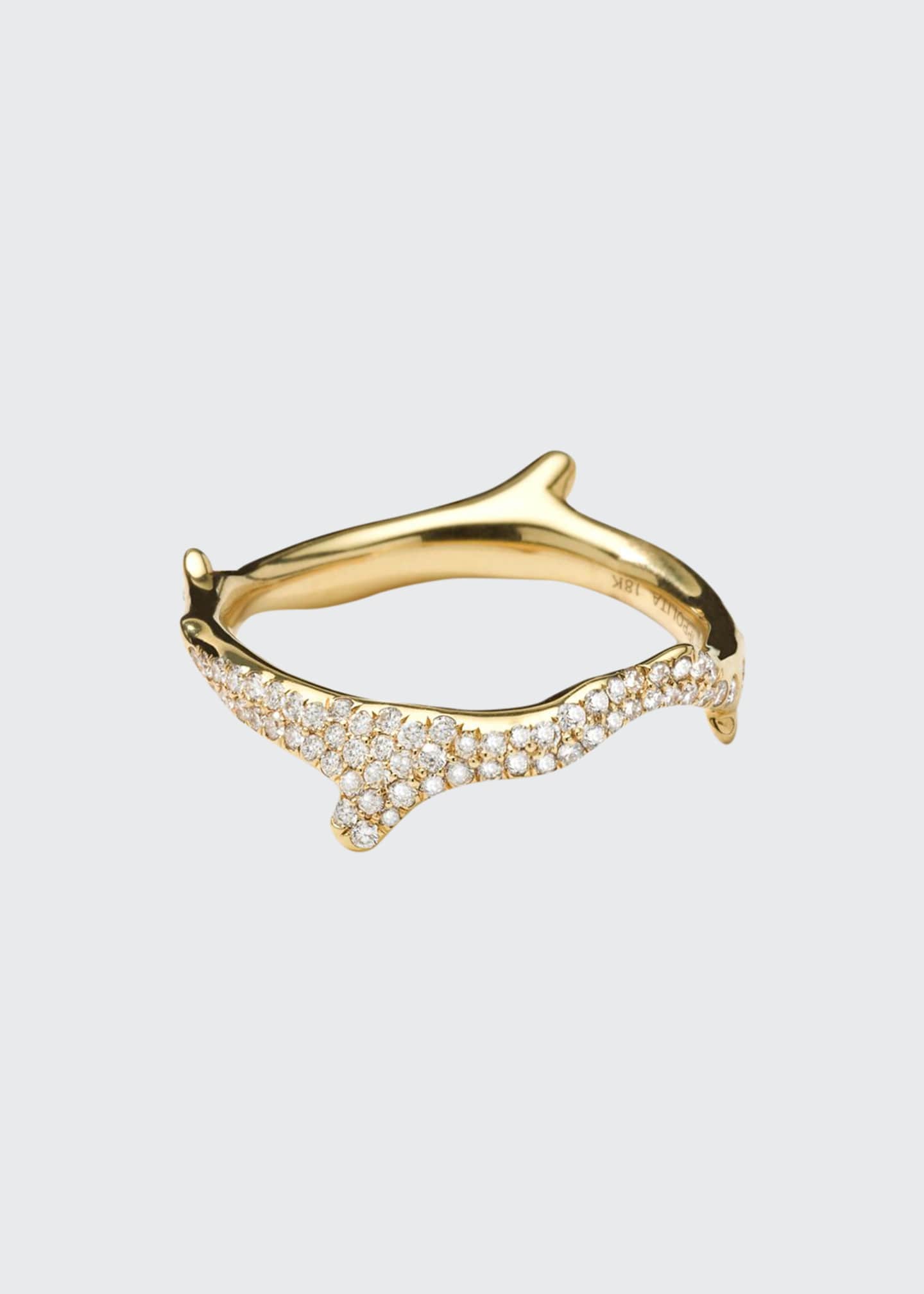 Ippolita Coral Reef Band Ring in 18K Gold with Diamonds - Bergdorf Goodman