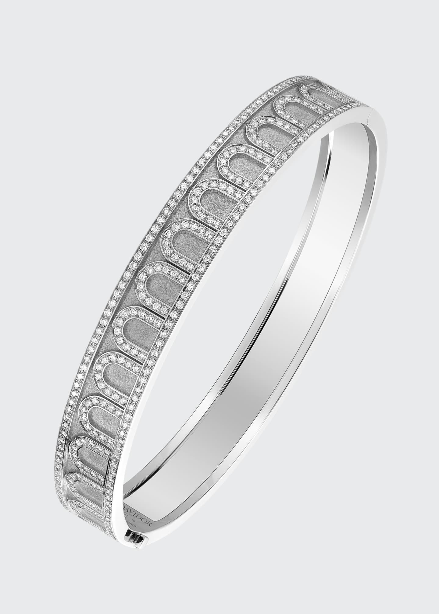DAVIDOR L'Arc de Davidor 18k White Gold Palais Diamond Bangle - Med ...
