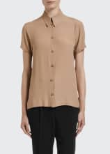 No. 21 Collared Open-Back Button-Down Top w/ Lace & Matching Items ...