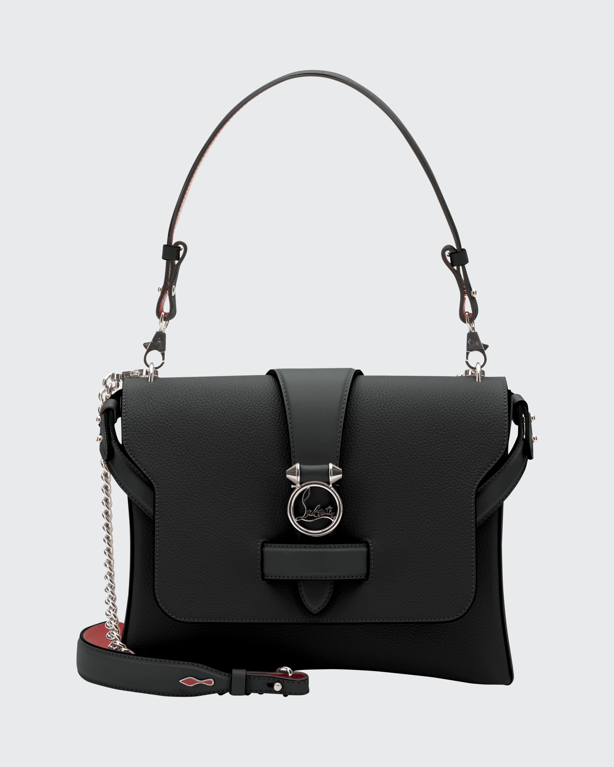 Christian Louboutin Ruby Lou Medium Calf Empire Shoulder Bag