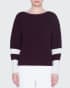 Akris punto Cashmere Varsity-Striped Sweater