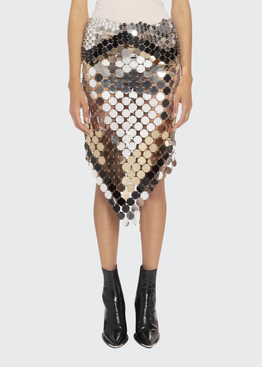 Paco Rabanne Crystal Yoke Satin Turtleneck and Matching Items ...