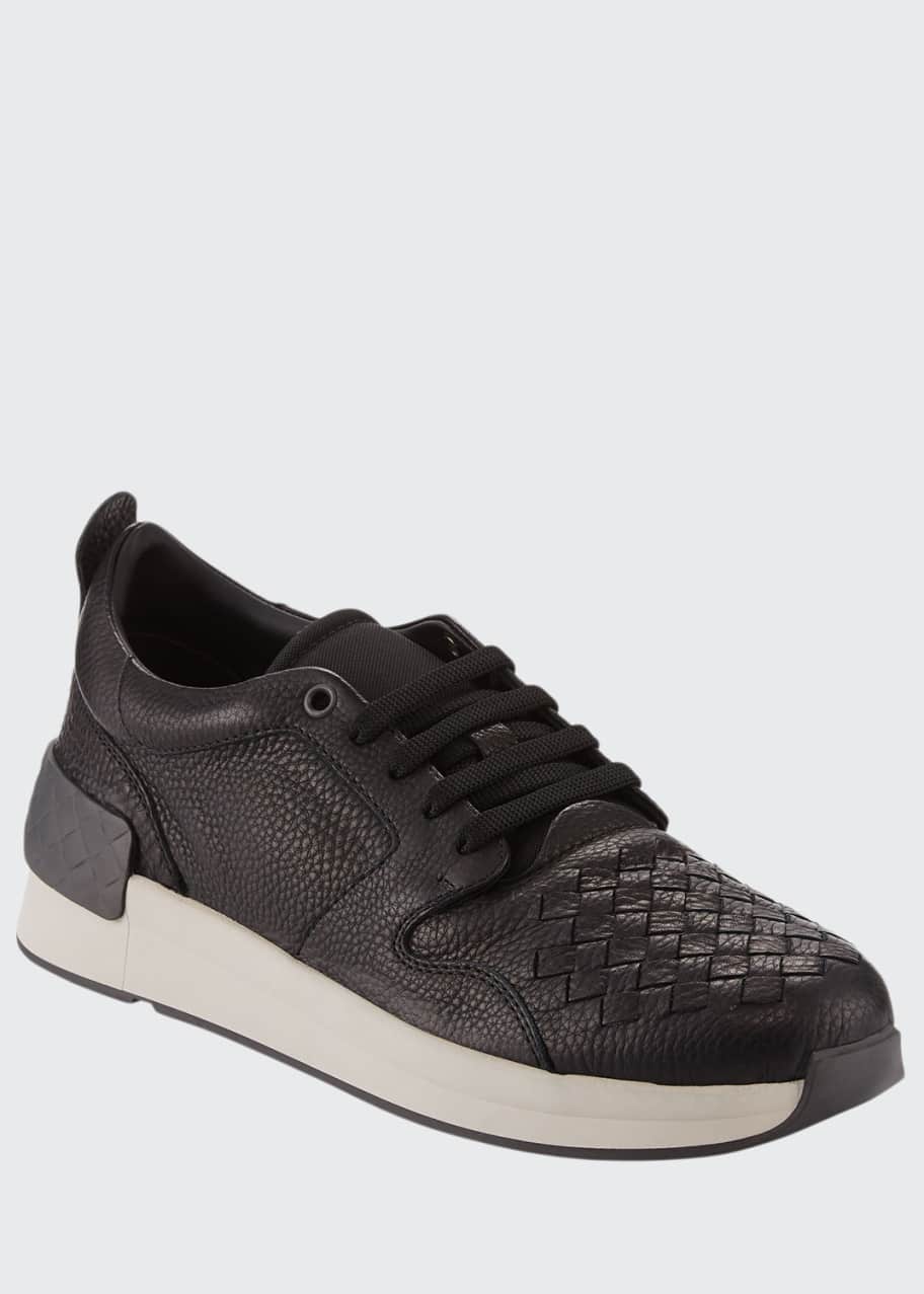 Bottega Veneta Men's Intrecciato Leather Low-Top Sneakers - Bergdorf ...