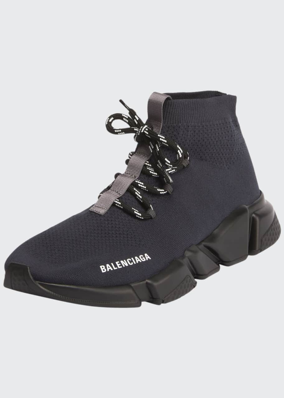 Balenciaga Men's Speed Lace-Up Knit Sneaker - Bergdorf Goodman