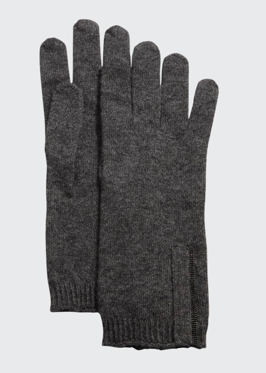 Brunello Cucinelli Cashmere Monili-Beaded Gloves - Bergdorf Goodman