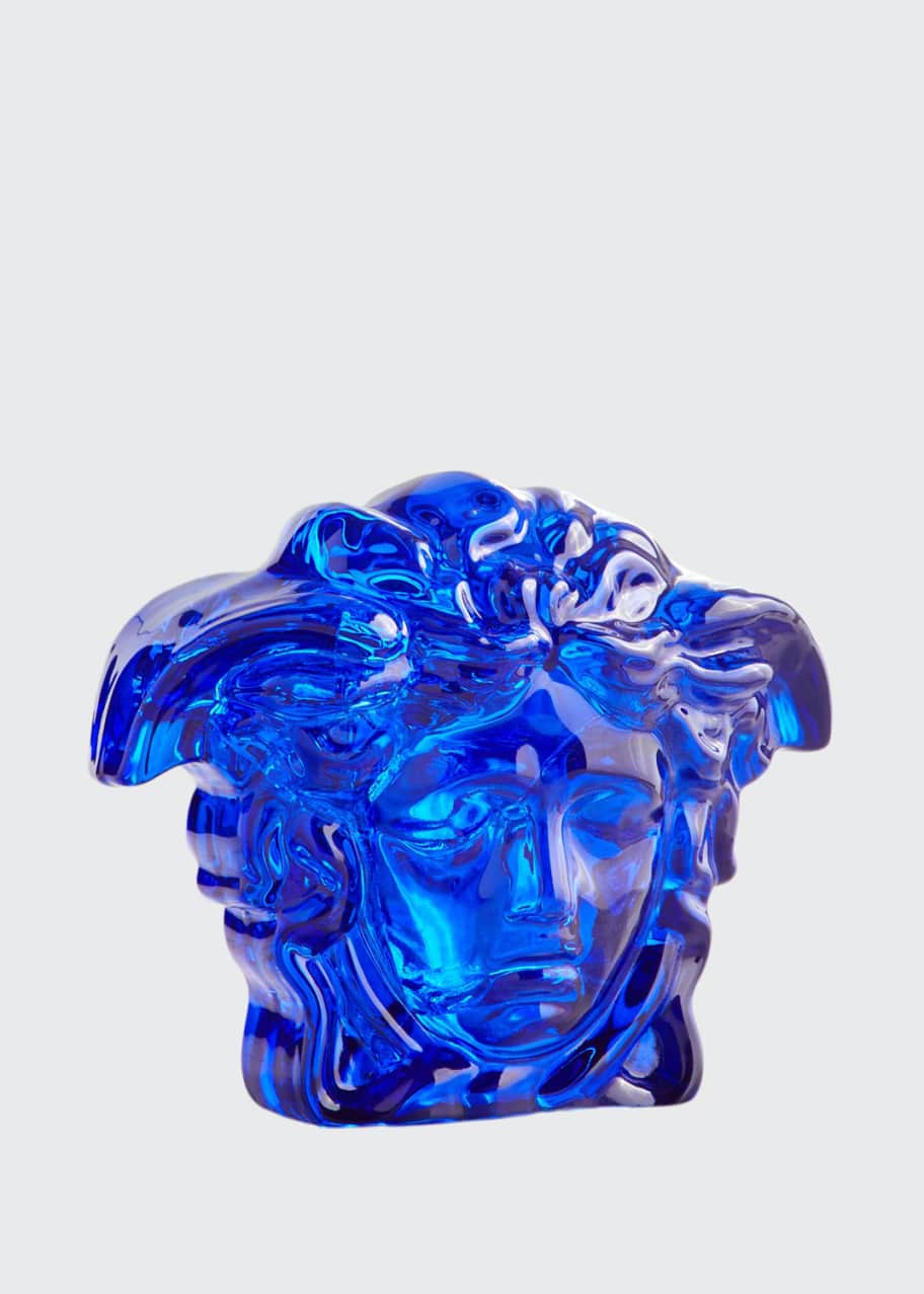 Versace Blue Medusa Paperweight - Bergdorf Goodman