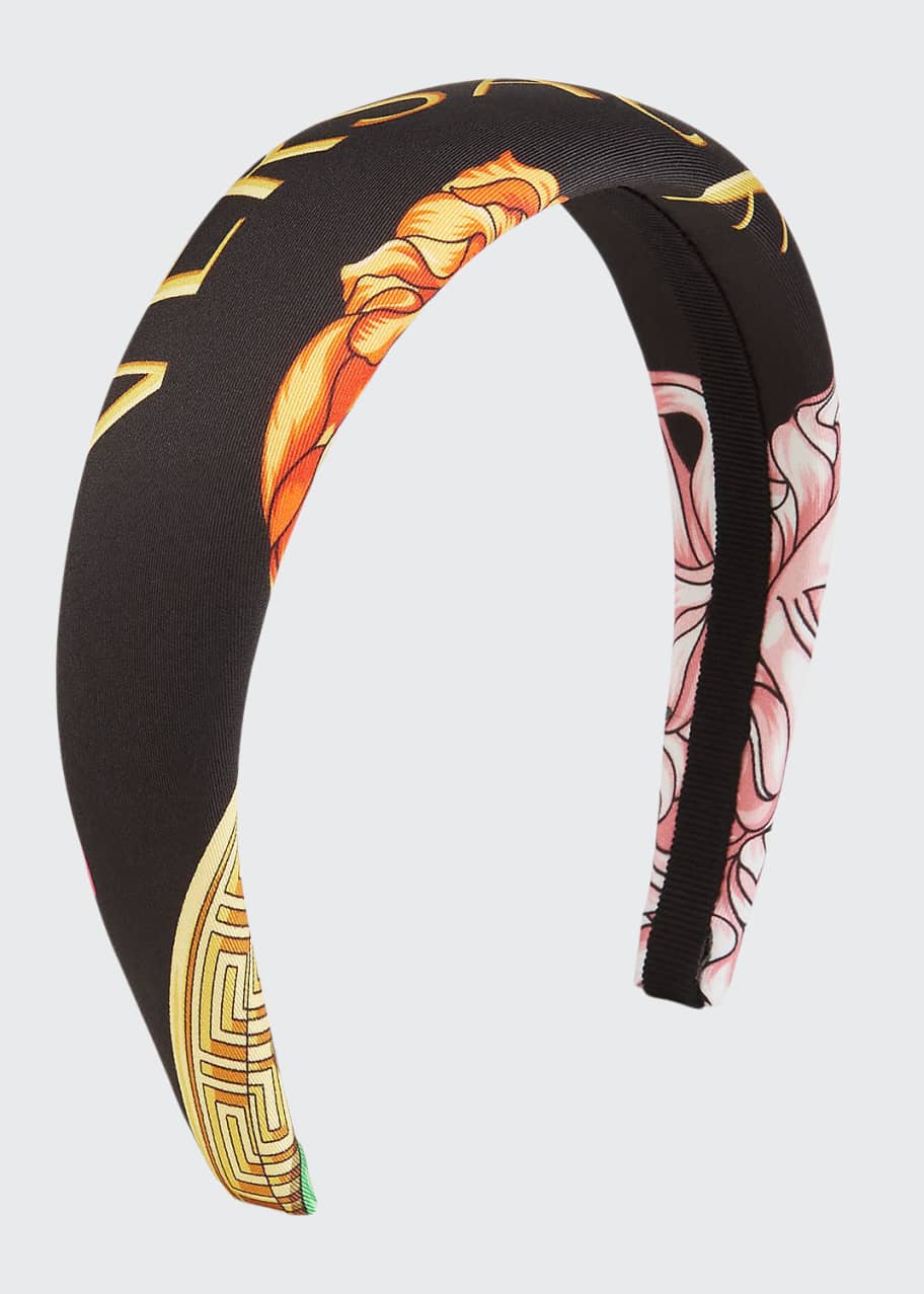 Versace Pop Medusa-Print Headband - Bergdorf Goodman
