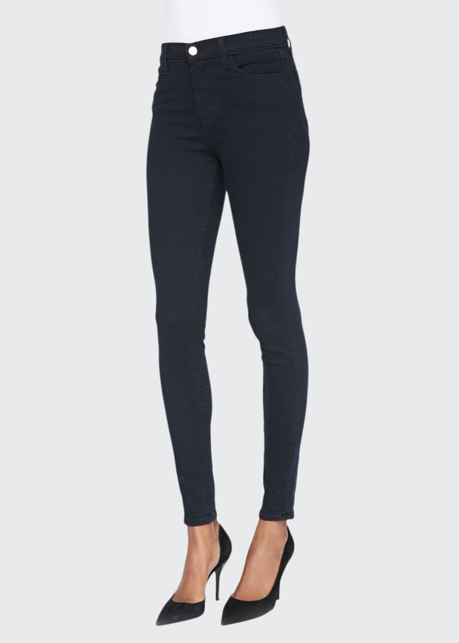 J Brand Maria High-Rise Skinny Jeans, Bluebird - Bergdorf Goodman