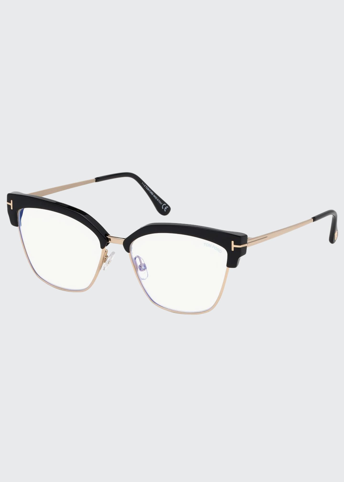 TOM FORD Cat-Eye Acetate & Metal Optical Frames - Bergdorf Goodman