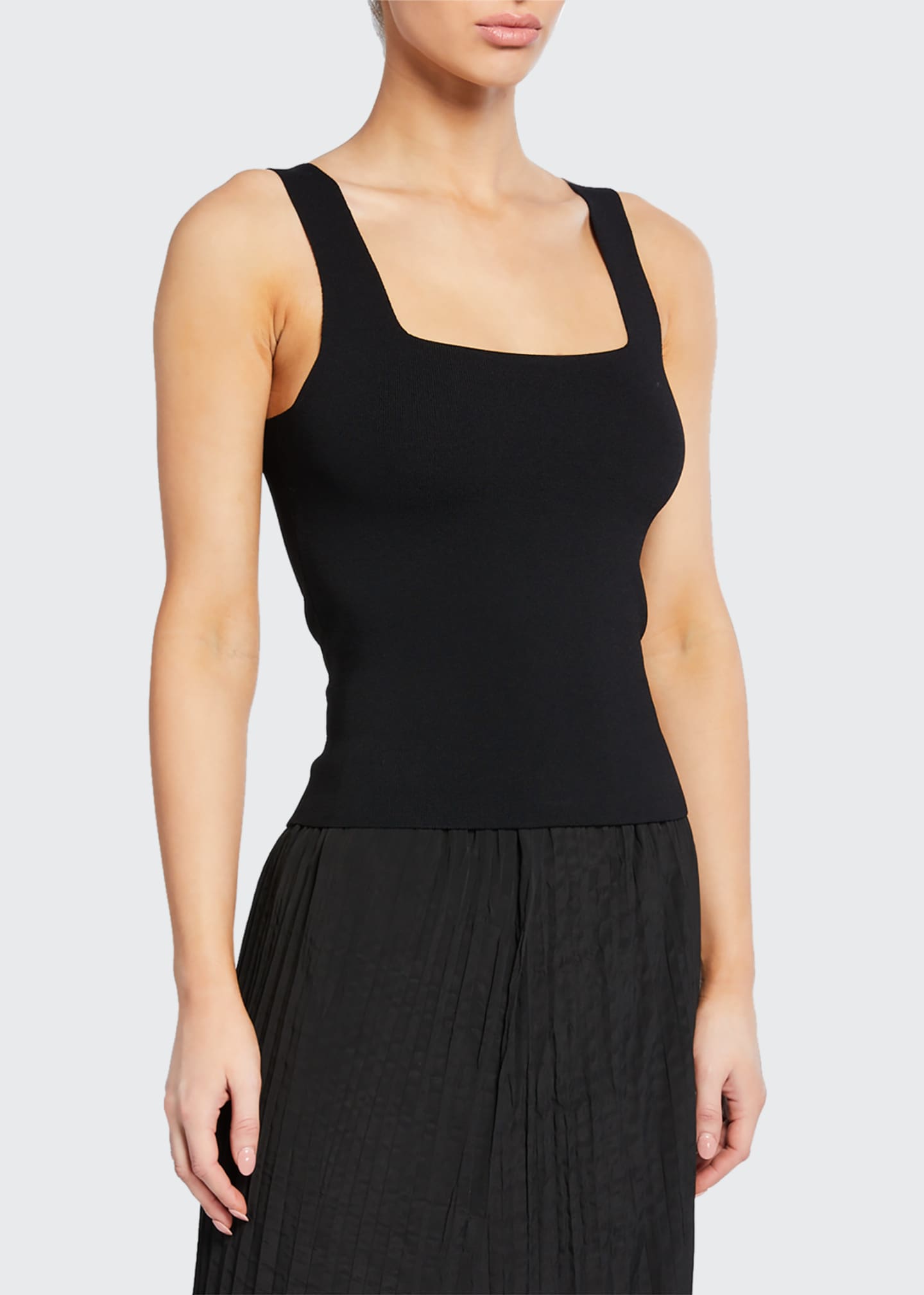 Vince Square-Neck Tank Top - Bergdorf Goodman