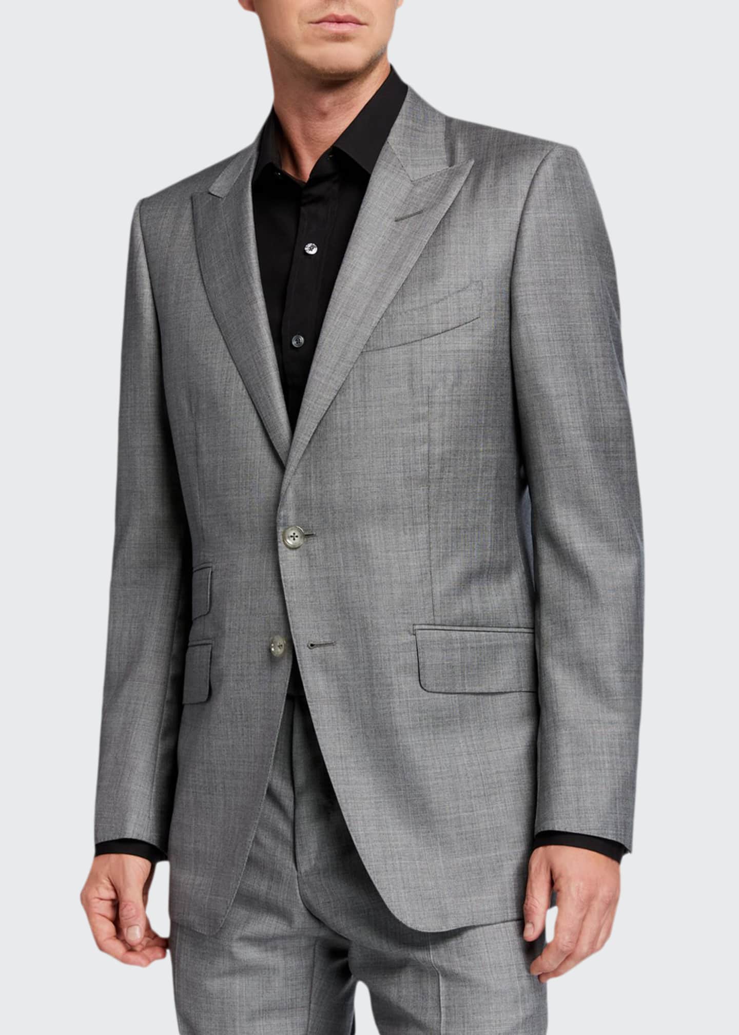 TOM FORD Men's O'Connor Sharkskin Wool Two-Piece Suit - Bergdorf Goodman