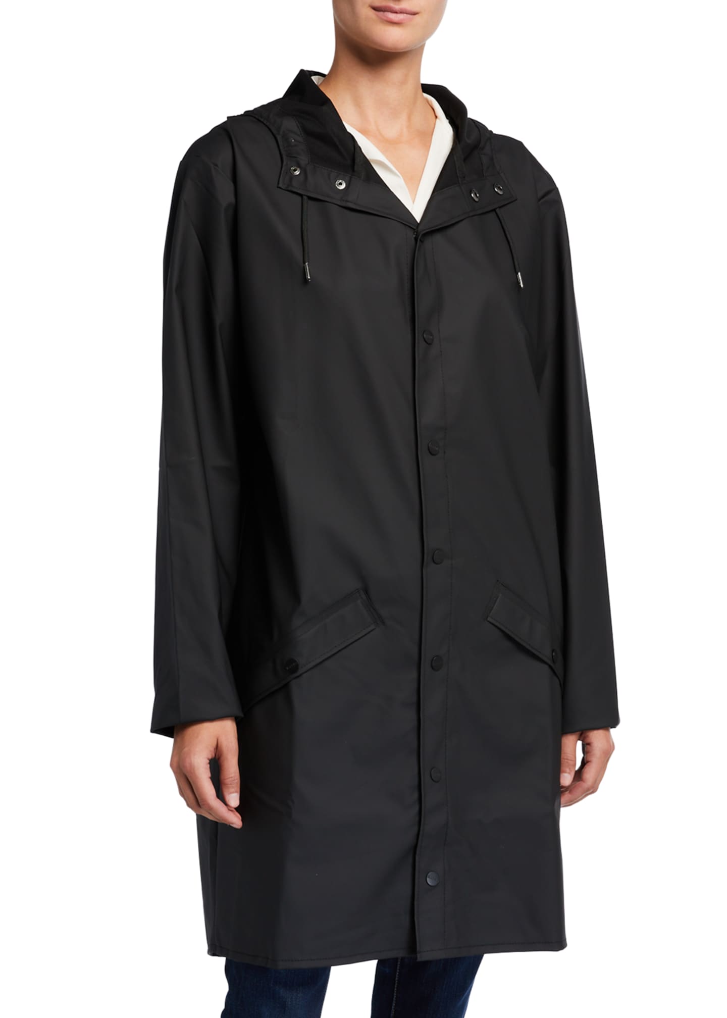 Rains Long Water-Resistant Rain Jacket - Bergdorf Goodman