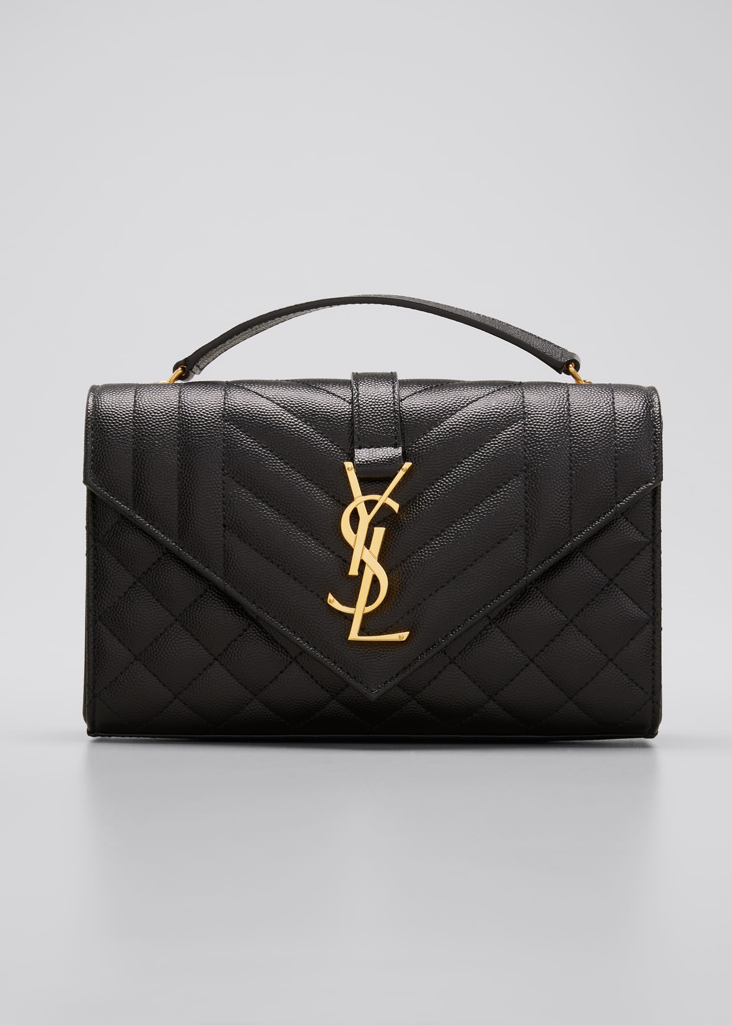 Saint Laurent Small YSL Monogram Leather Satchel Bag Bergdorf Goodman