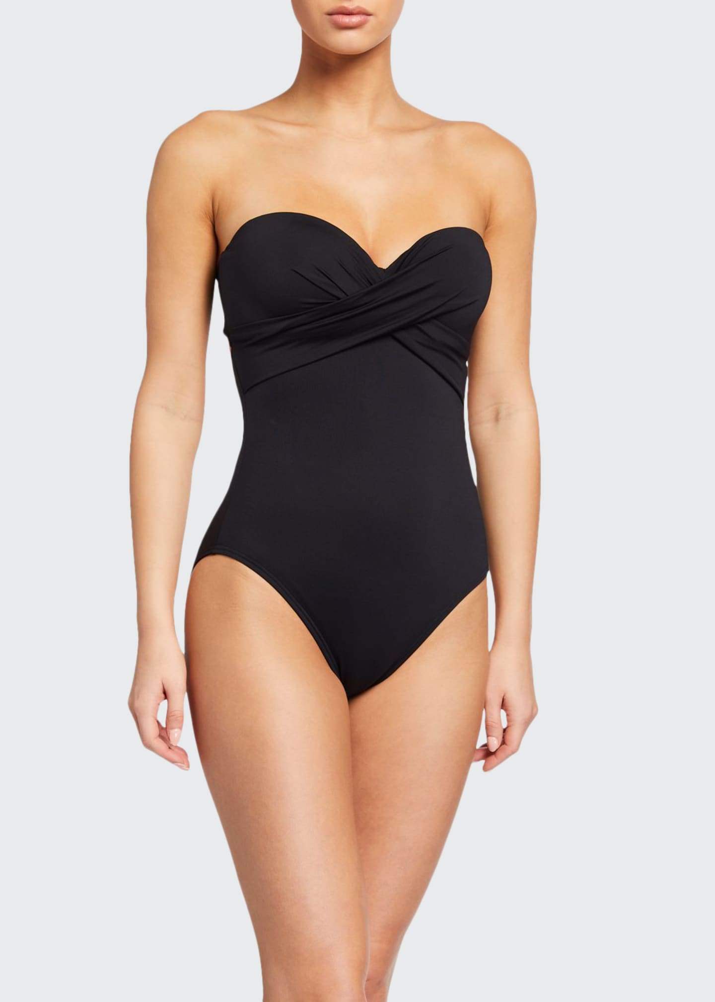 Kate Spade New York Solid Bandeau One Piece Swimsuit Bergdorf Goodman