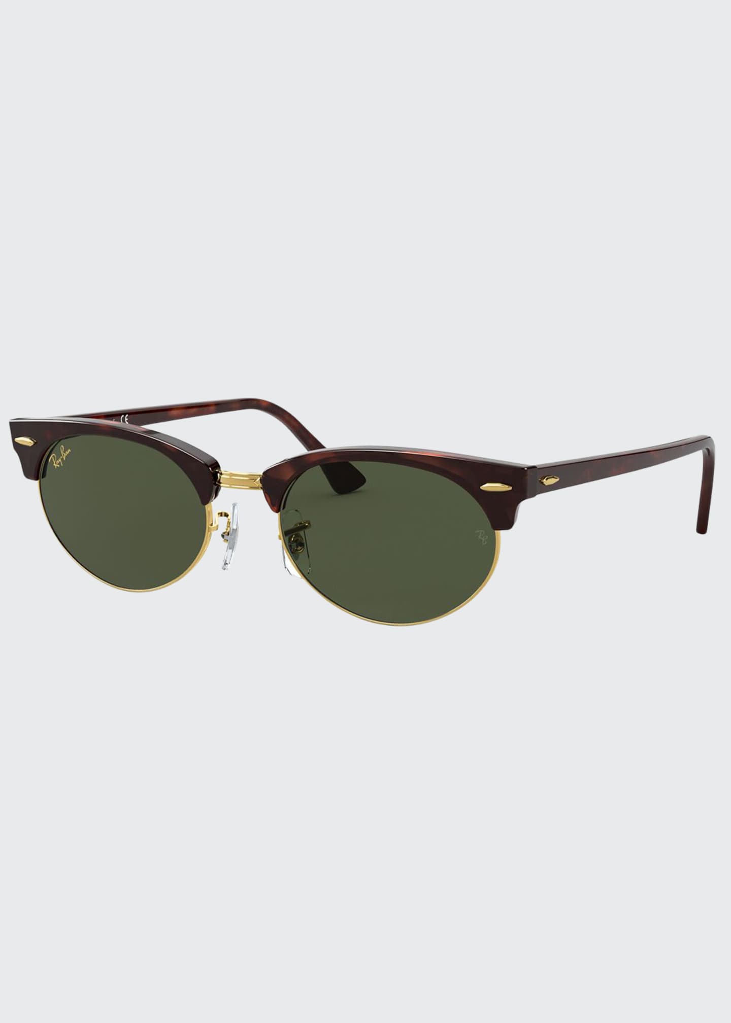 Ray Ban Acetatemetal Brow Line Sunglasses Bergdorf Goodman