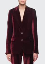 Stella McCartney Velvet Two-Button Blazer and Matching Items & Matching ...