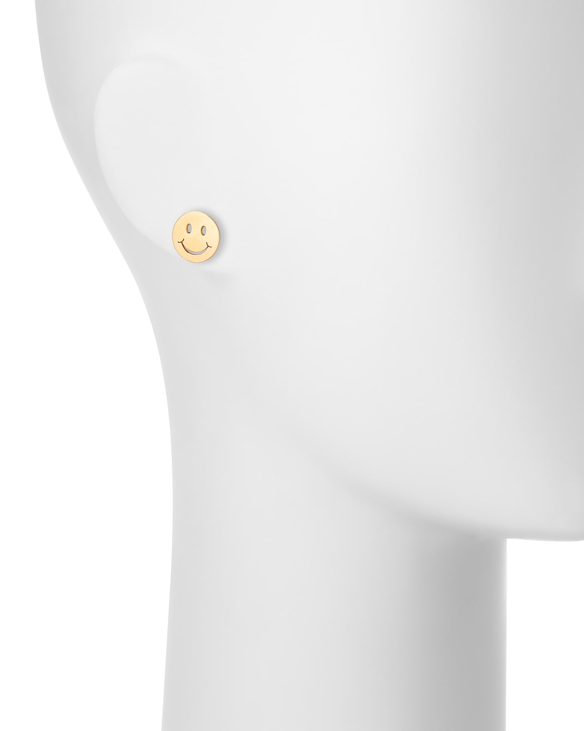 Sydney Evan Pure Happy Face Stud Earring