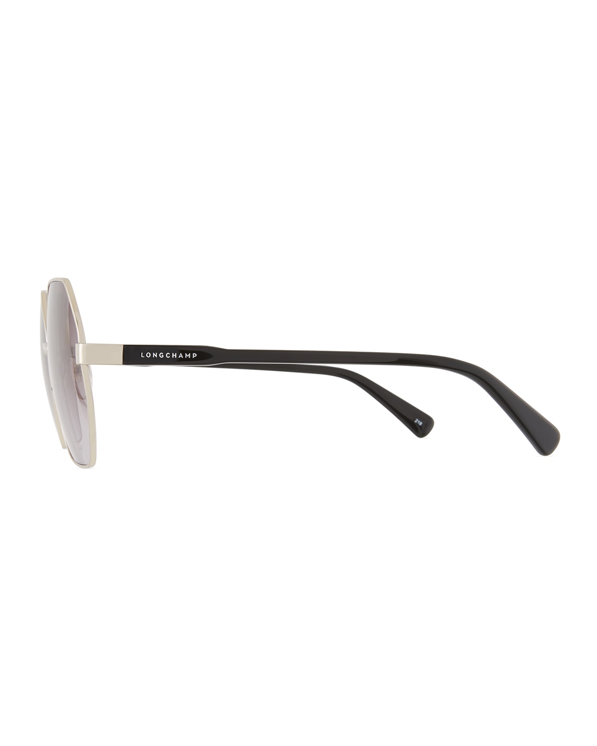 Longchamp Hexagonal Mirrored Metal Sunglasses