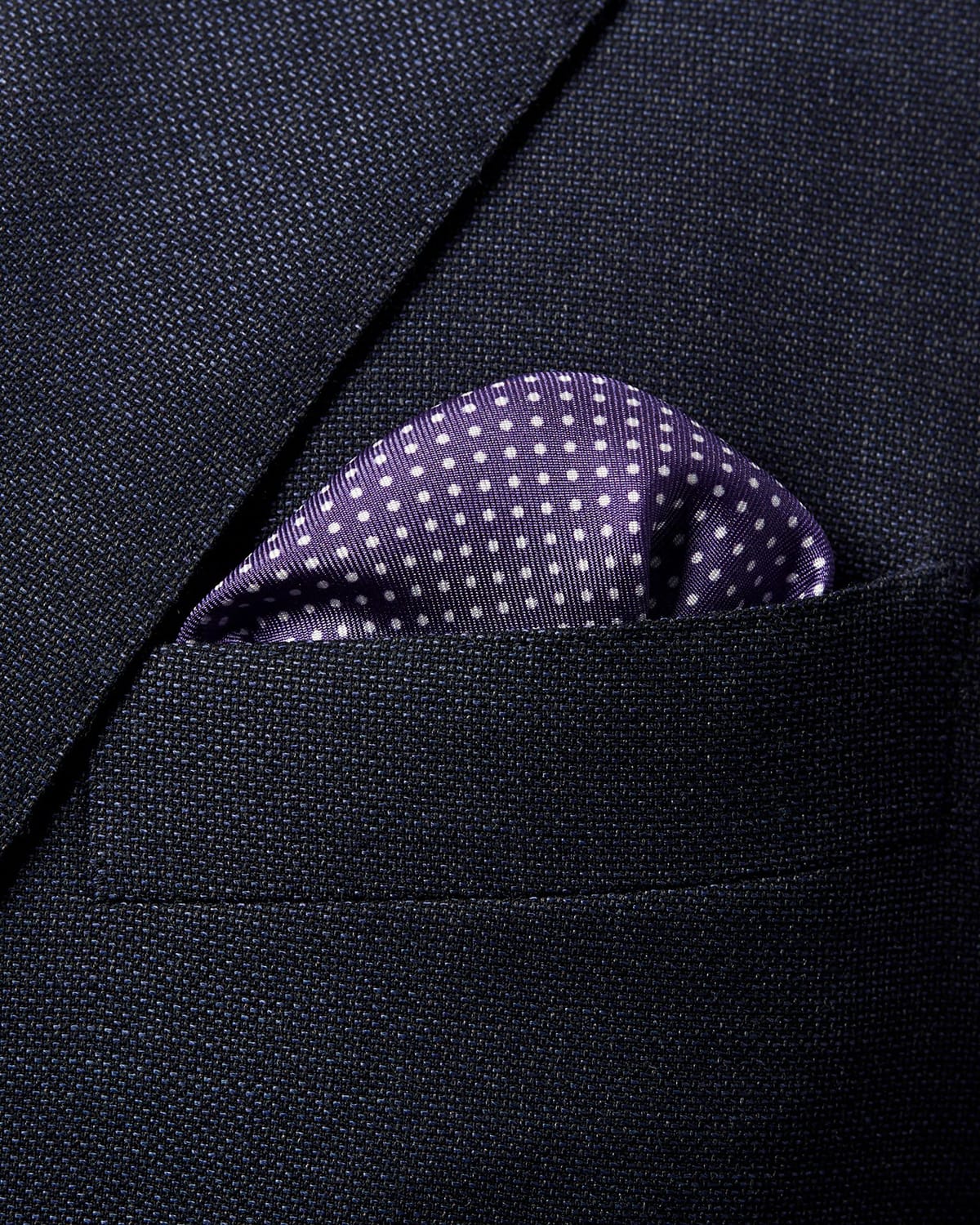 Eton Men's Polka Dot Pocket Square